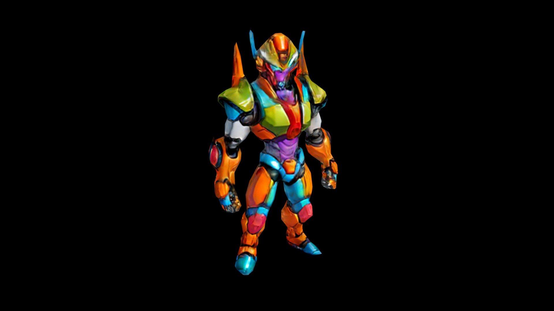 Colorful Robot - Download Free 3D model by klrxyz [fb832d5] - Sketchfab