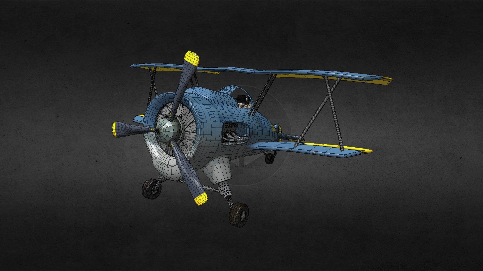 Toby (Bi-Plane) - 3D model by Ayan Akbar (@ayanakbar) [fb8379e] - Sketchfab