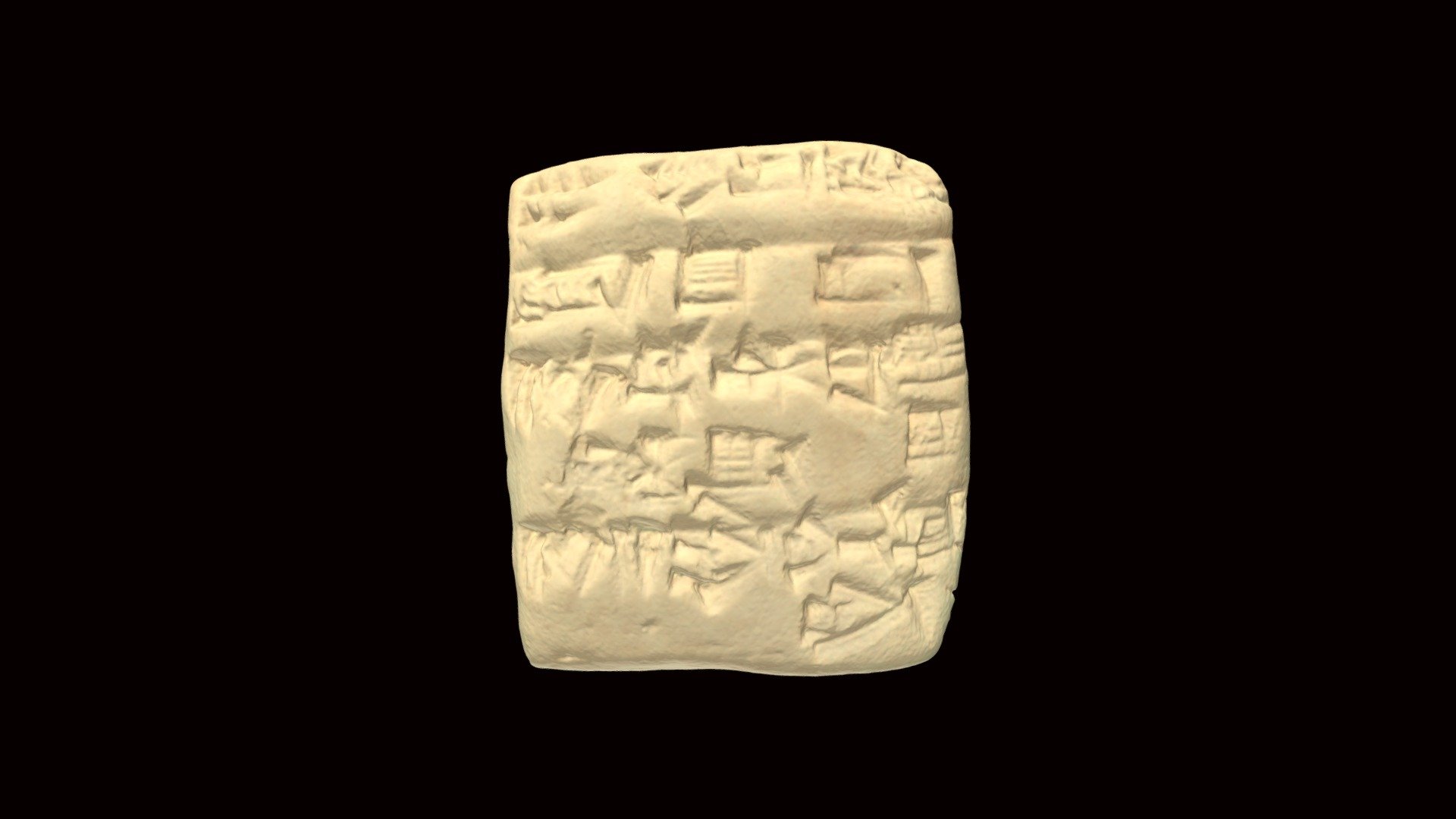 Cuneiform Tablet HMANE1899.2.389 - 3D model by Harvard Museum of the ...