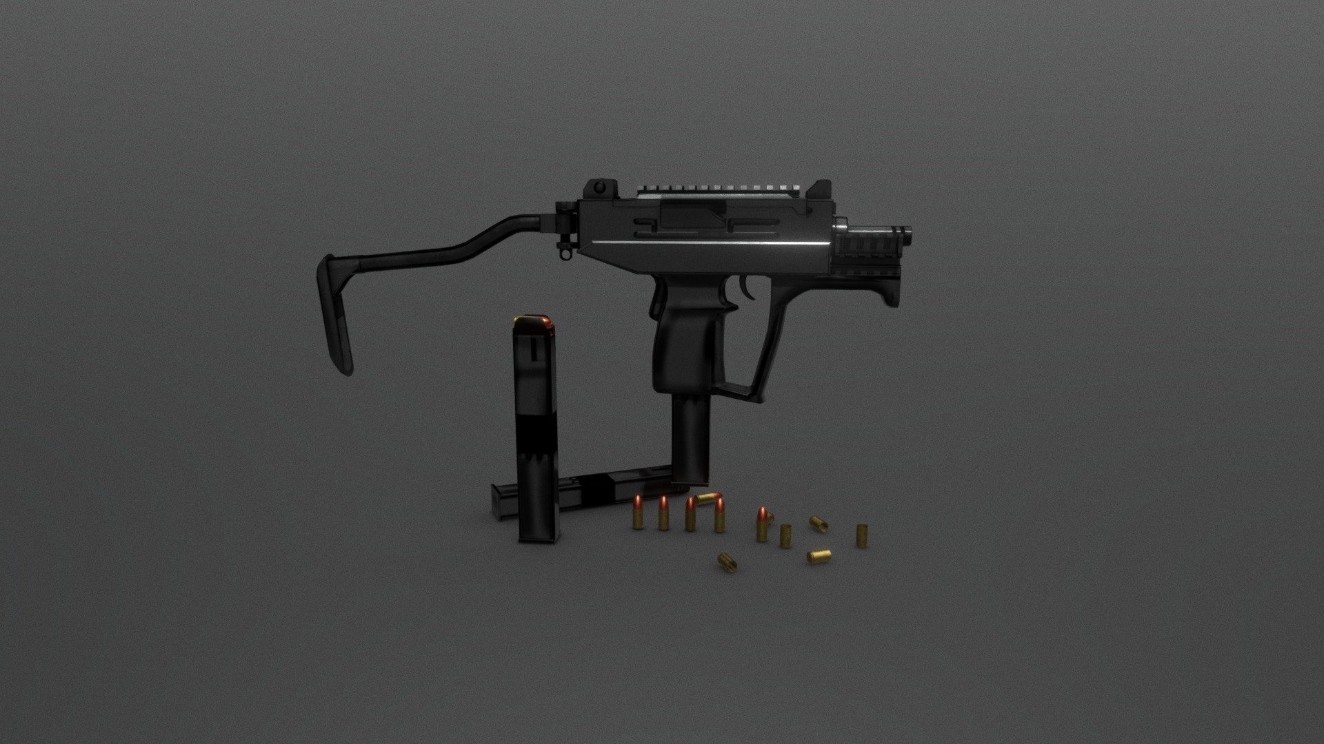 Uzi Military Weapon - 3D model by elgodox [fb85407] - Sketchfab