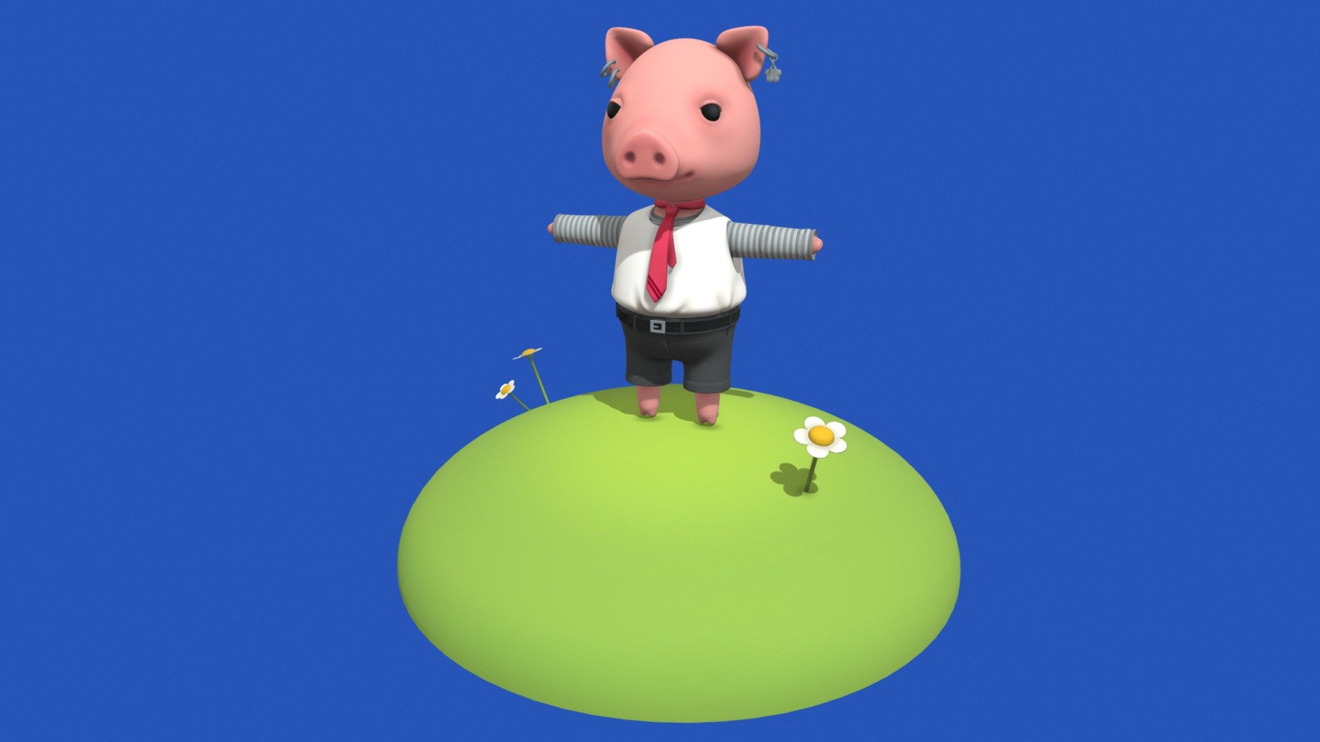 Stylish Piggy - 3D model by duaduaPeter [fb86903] - Sketchfab
