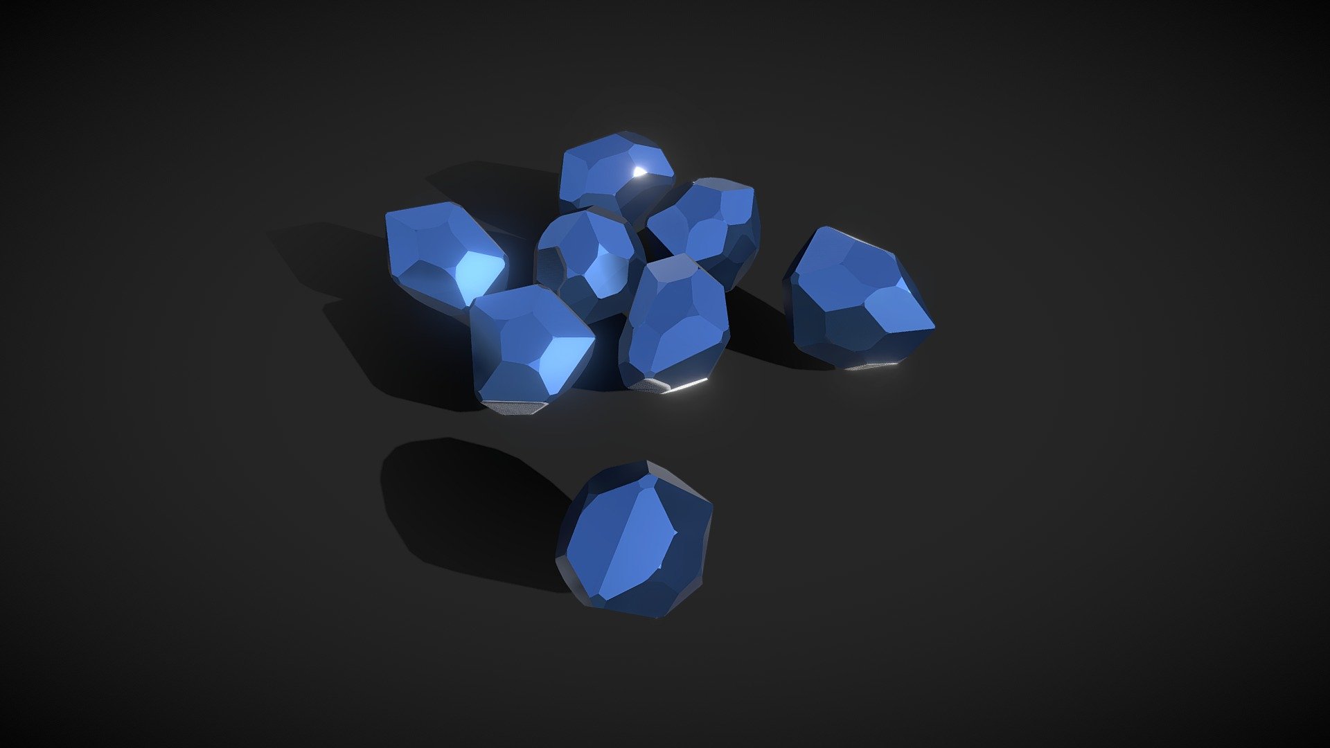 Gems Simple Lowpoly - Buy Royalty Free 3D model by tamminen [fb87b14 ...