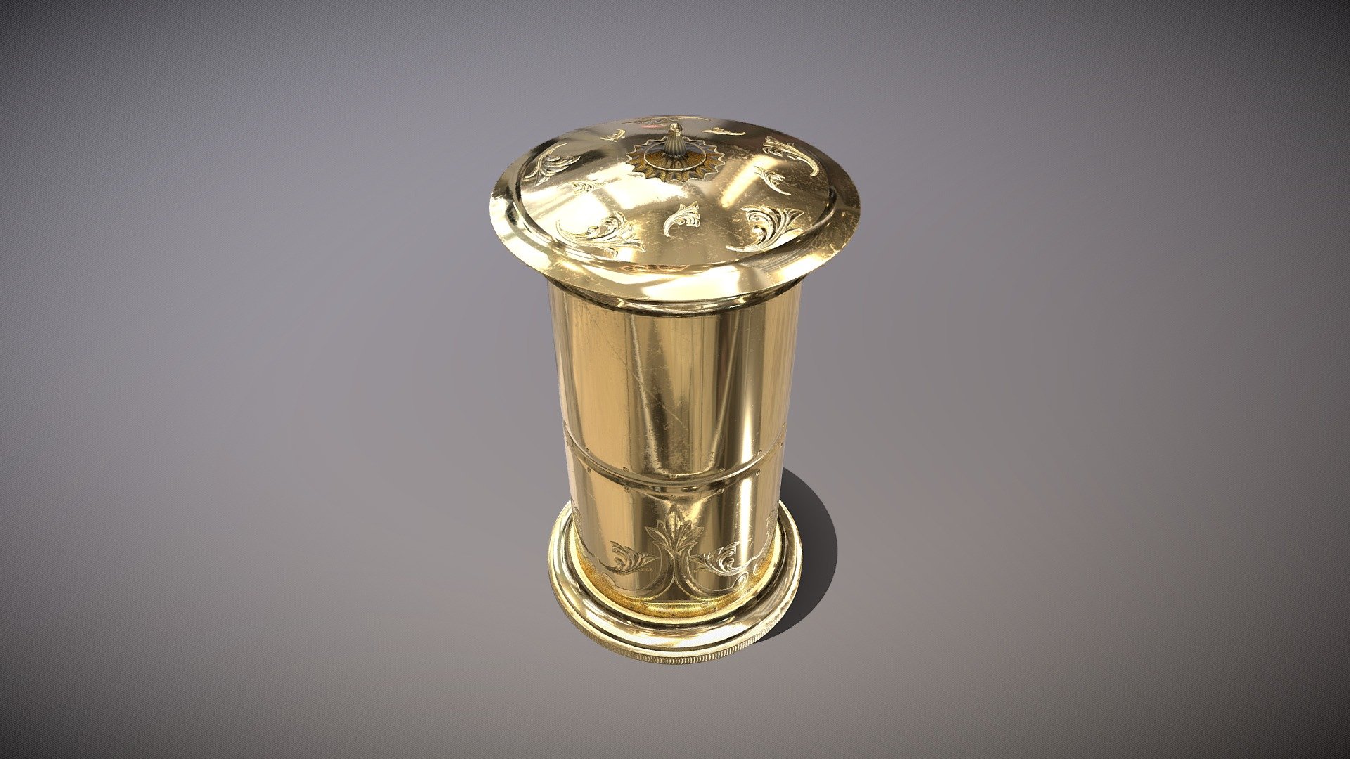 Baroque style trash can - Download Free 3D model by lepinay [fb8a274 ...