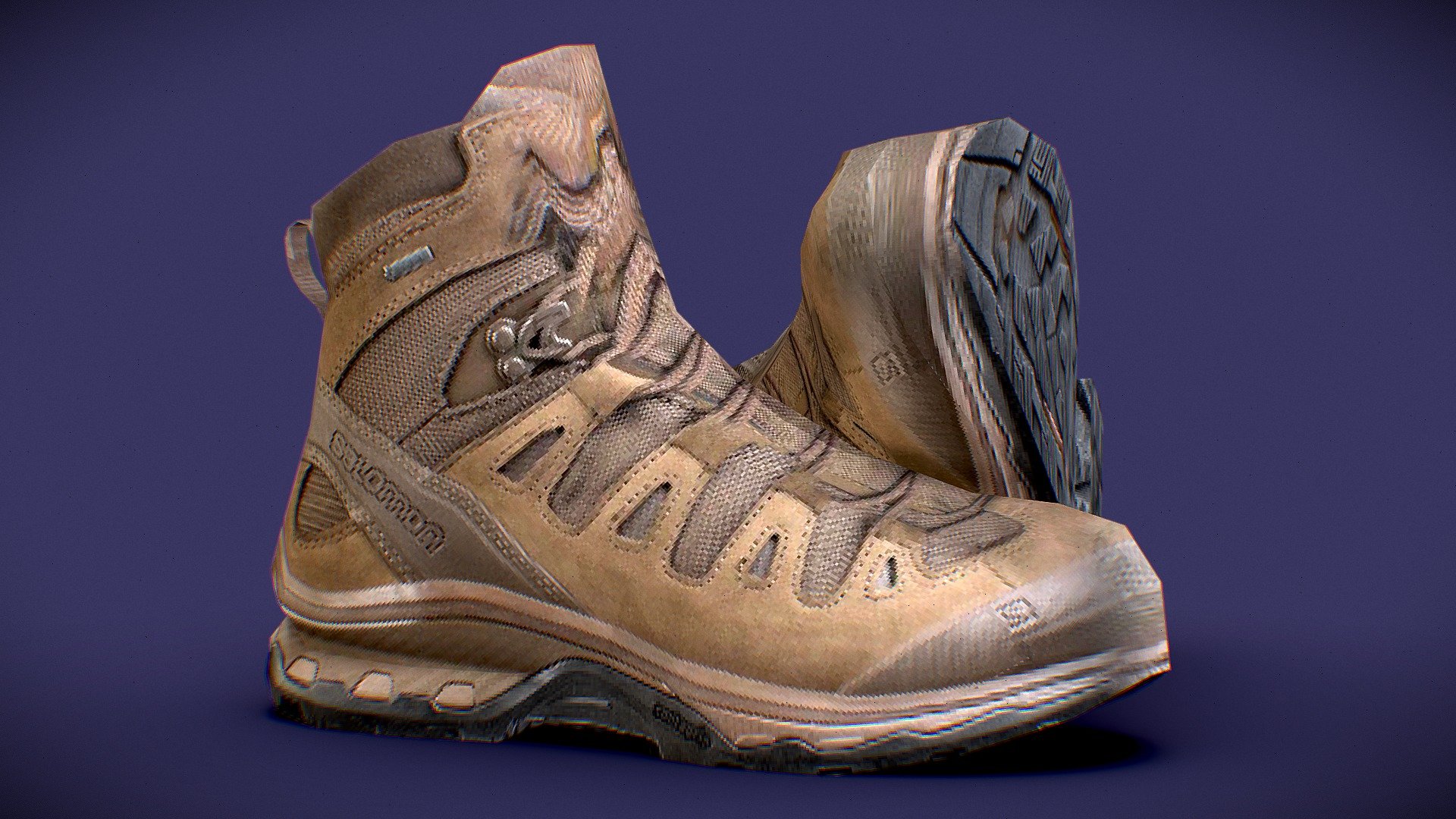 Salomon quest GTX 4D Super ultra mega low poly - Download Free 3D model ...