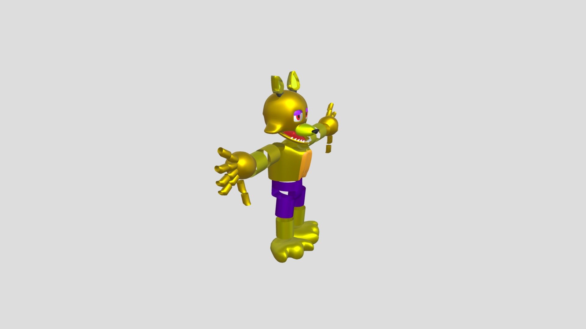 Spring Foxy - 3D model by yowait13 [fb90630] - Sketchfab