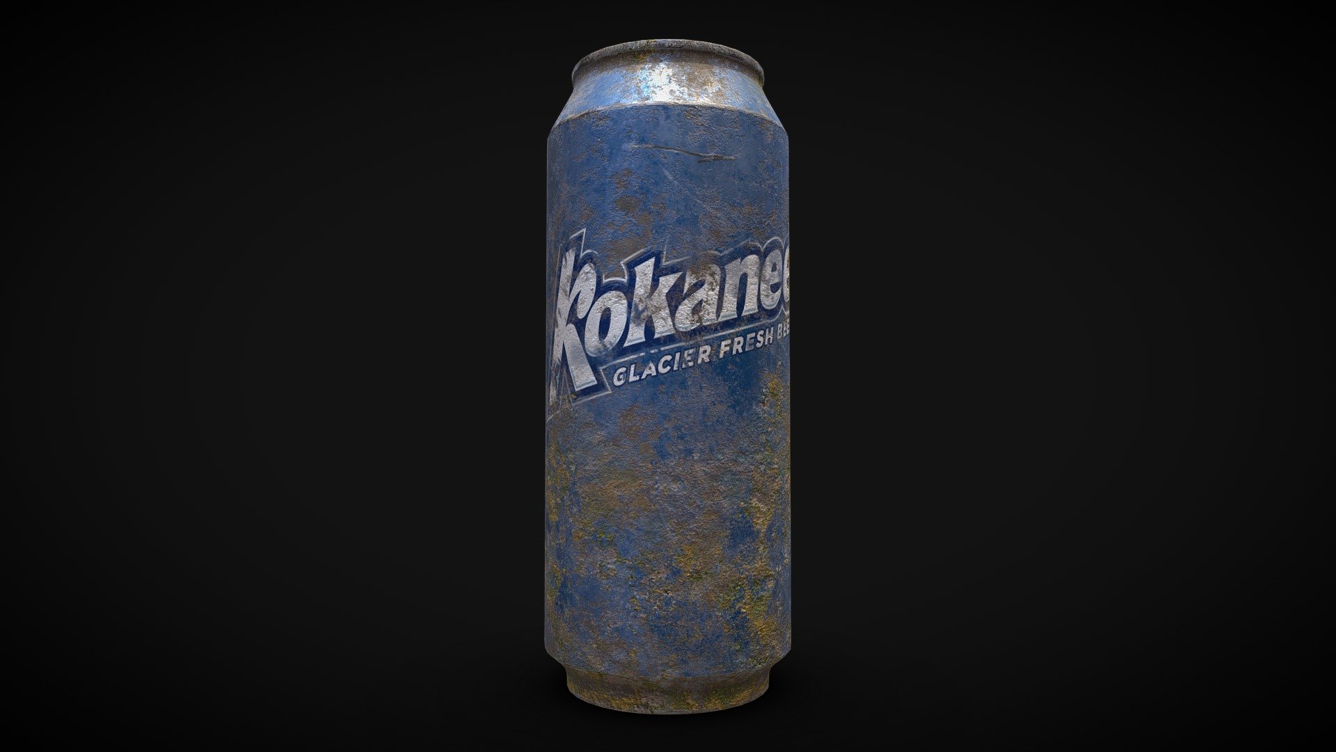 Grunge Beer Can - 3D model by mwatt [fb915b2] - Sketchfab