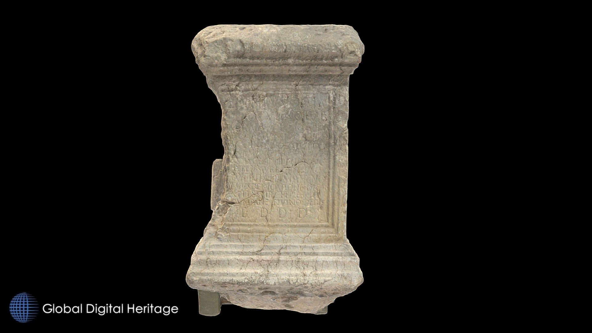 Travertine Stone Plinth - Download Free 3D model by Global Digital ...