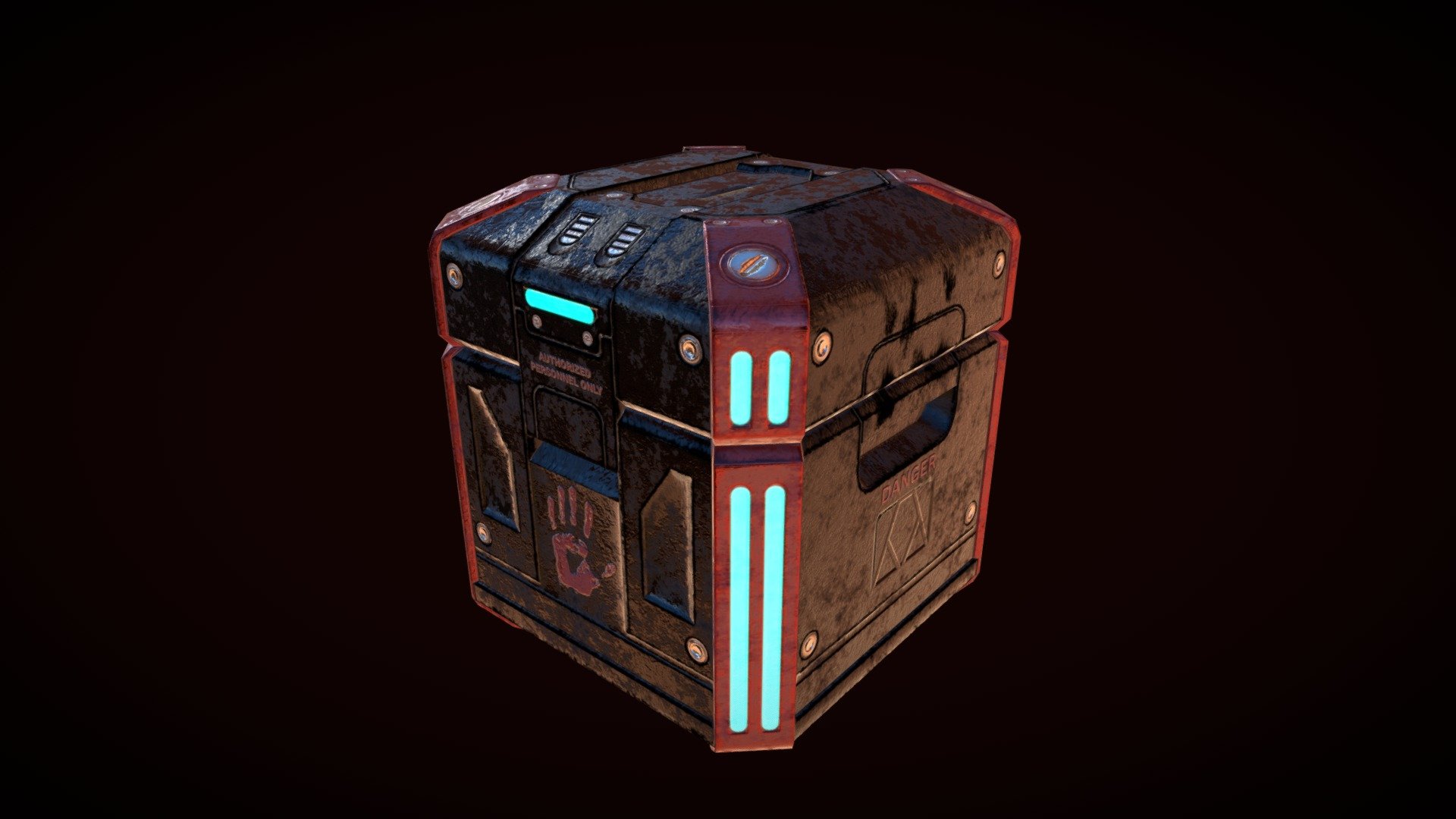Sci-Fi Crate - 3D model by Cameron Jago Lis (@snowwy) [fb9504b] - Sketchfab