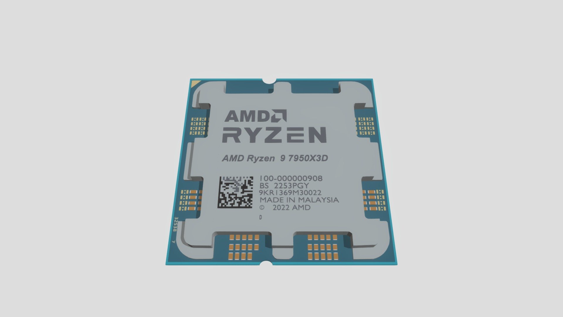 AMD Ryzen™ 9 7950X3D - Download Free 3D model by AN Design (@Anxxvnxn ...