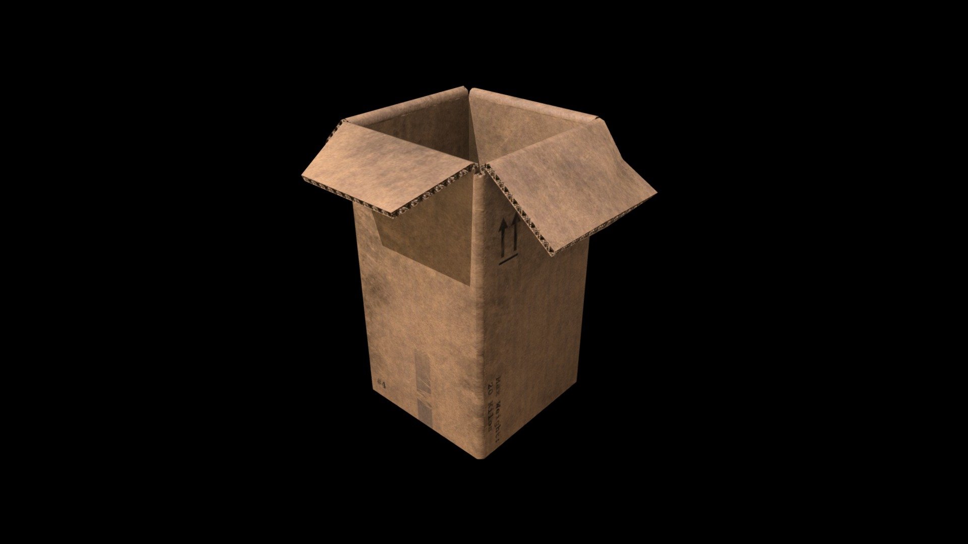 Carton Box_03_Open - Download Free 3D model by Molfgang (@pixeledbun ...