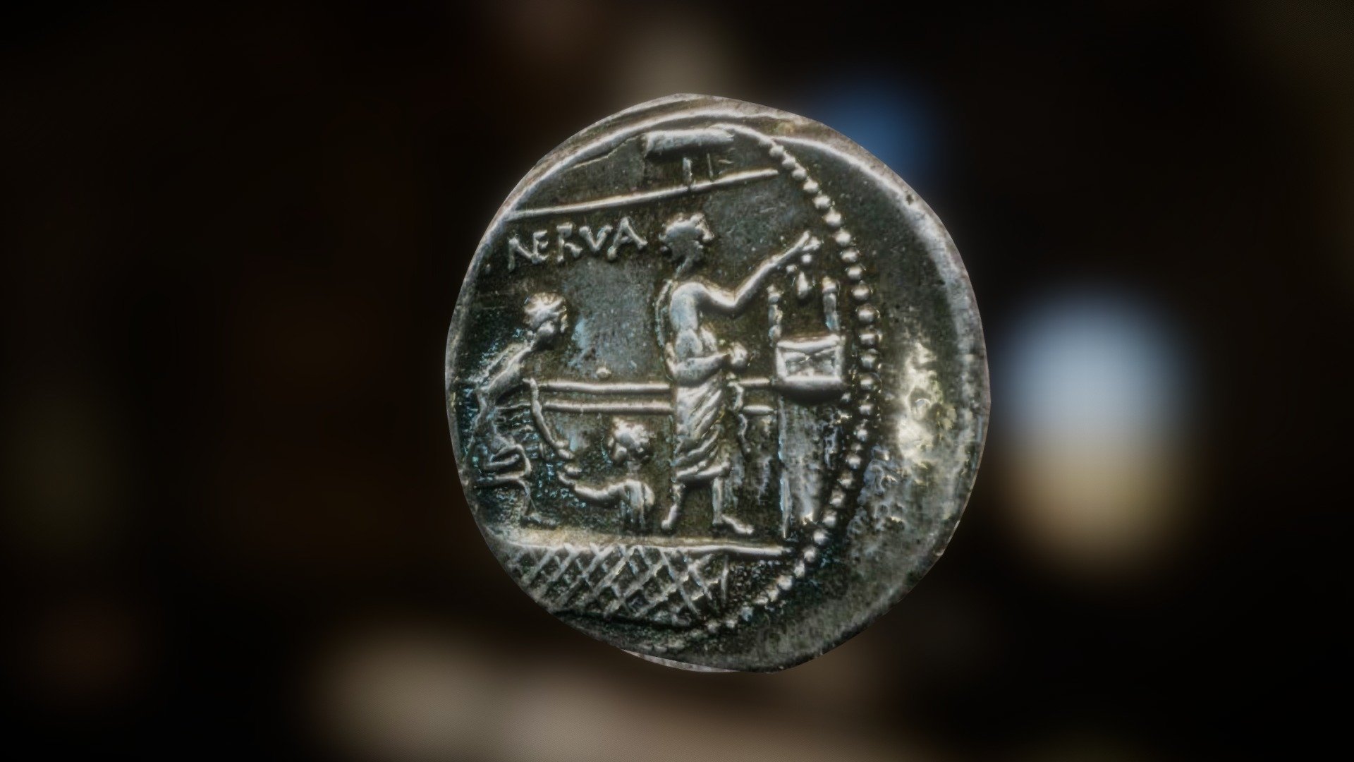 Silver Roman Coin - "Voting scene." - 3D model by Thomas Flynn ...