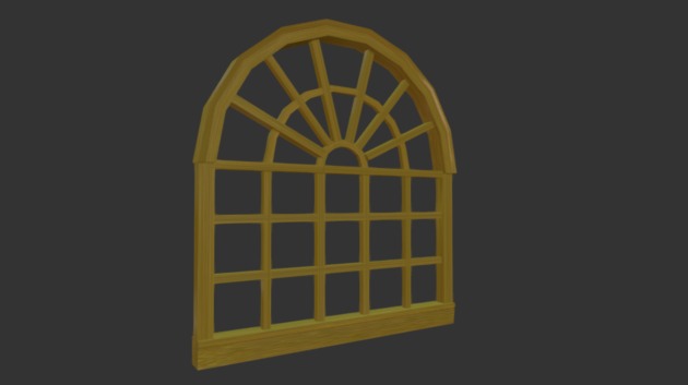 Arch Top Window - 3D model by Dragon_Ronin [fb9deeb] - Sketchfab