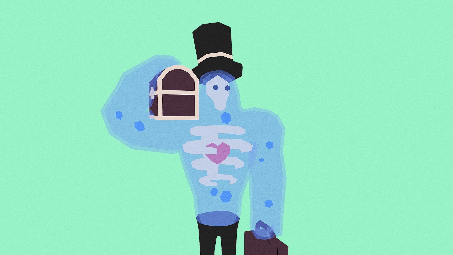 Blue Slime Dude [Concept Art By Brandon Wu] - 3D model by CanHacioglu ...