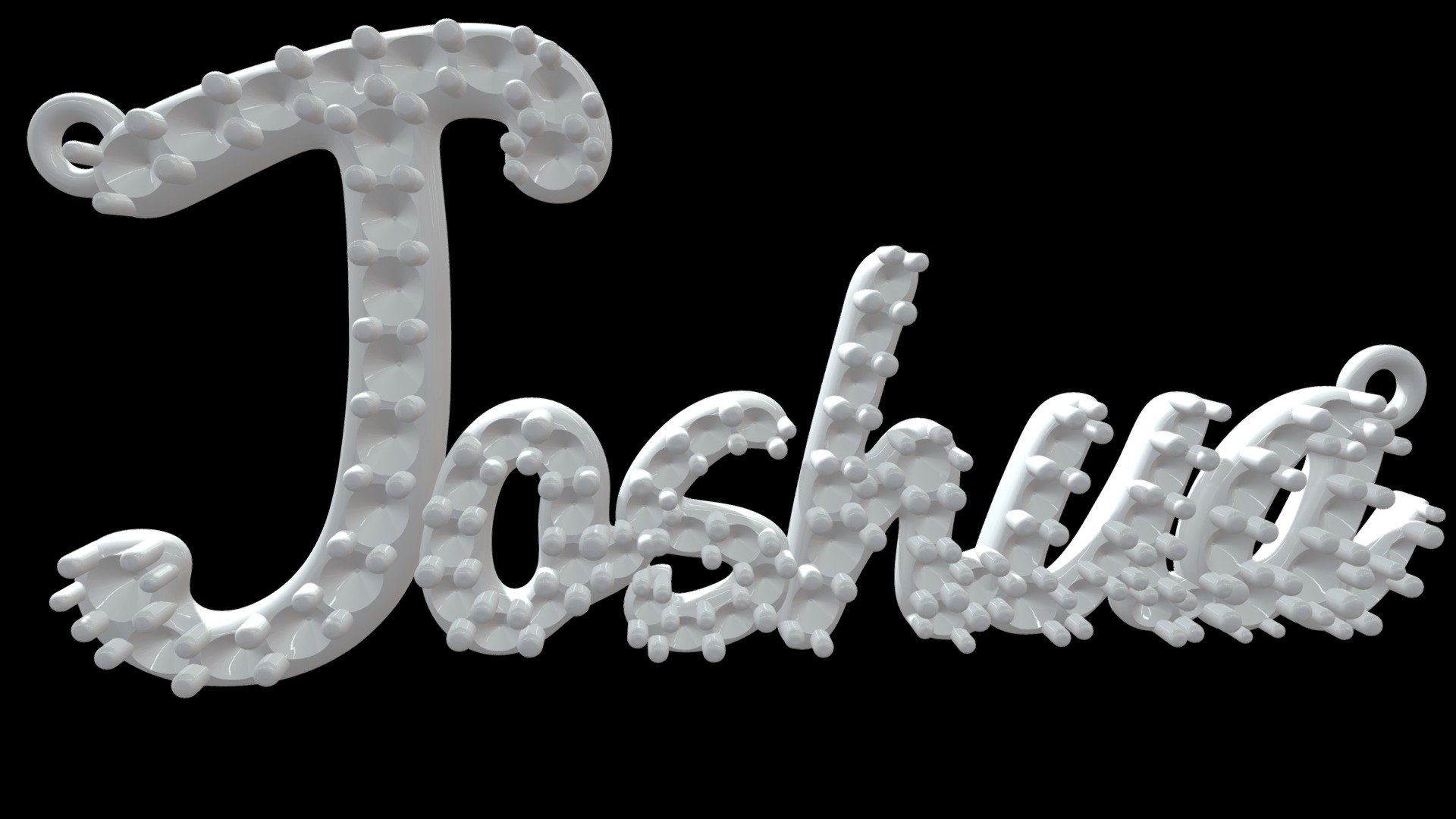 Joshua Diamond Set Version Necklace -JDS-A - 3D model by ...