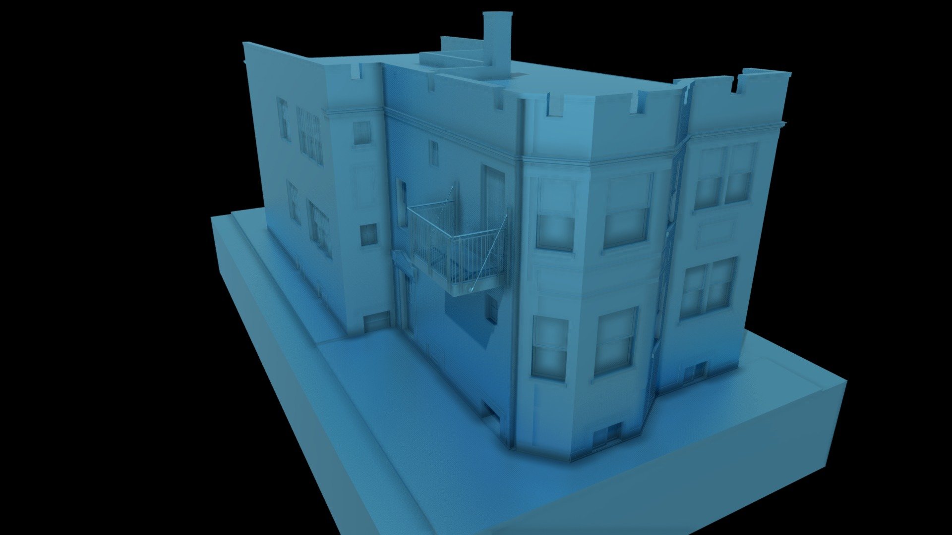 3014 - Renovation Multi-Family Building - 3D model by BLDG PROJECTS ...