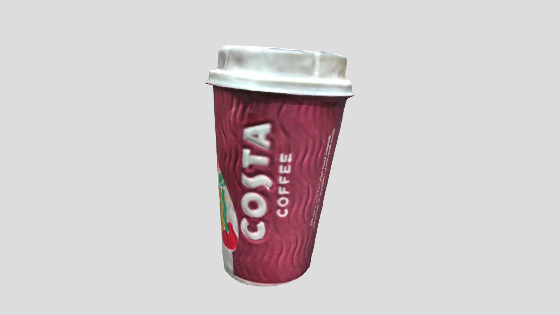 Festive Costa Cup - Download Free 3D model by 5tefan [fba5bf7] - Sketchfab