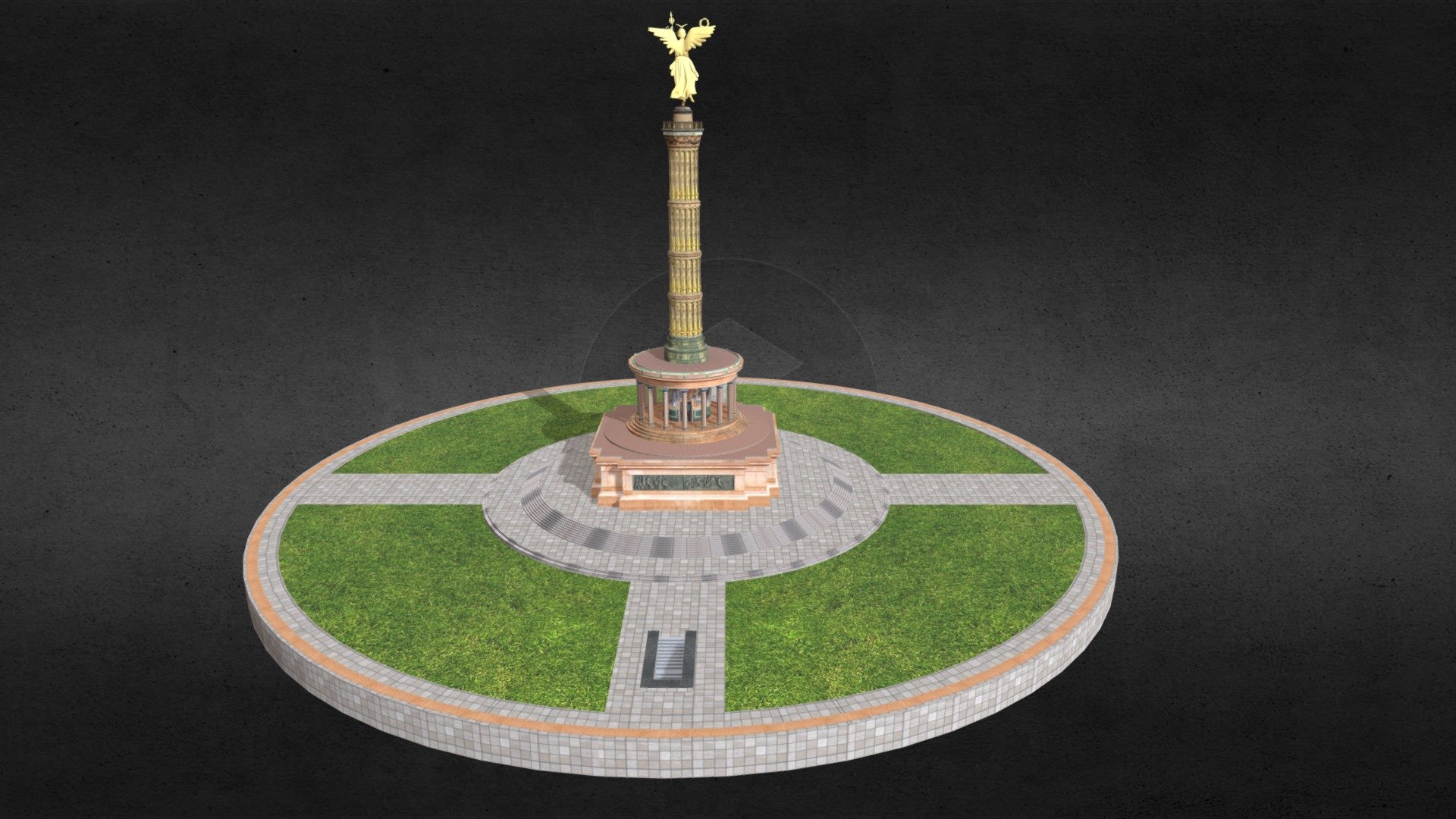 Victory Column Berlin 3d Model - 3D model by nuralam018 [fba60ee ...