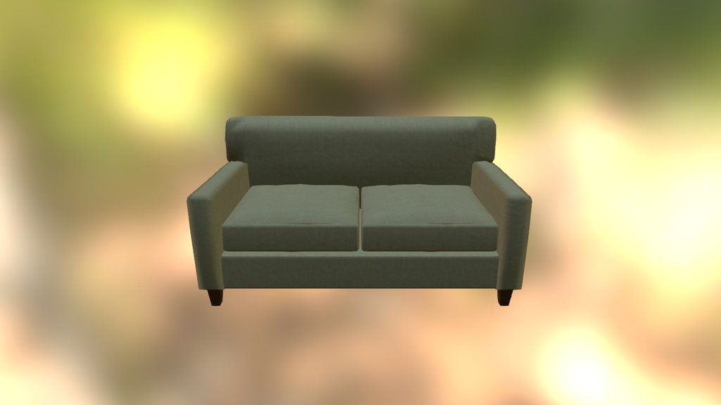 Couch - 3D model by jskagrafn [fba9400] - Sketchfab