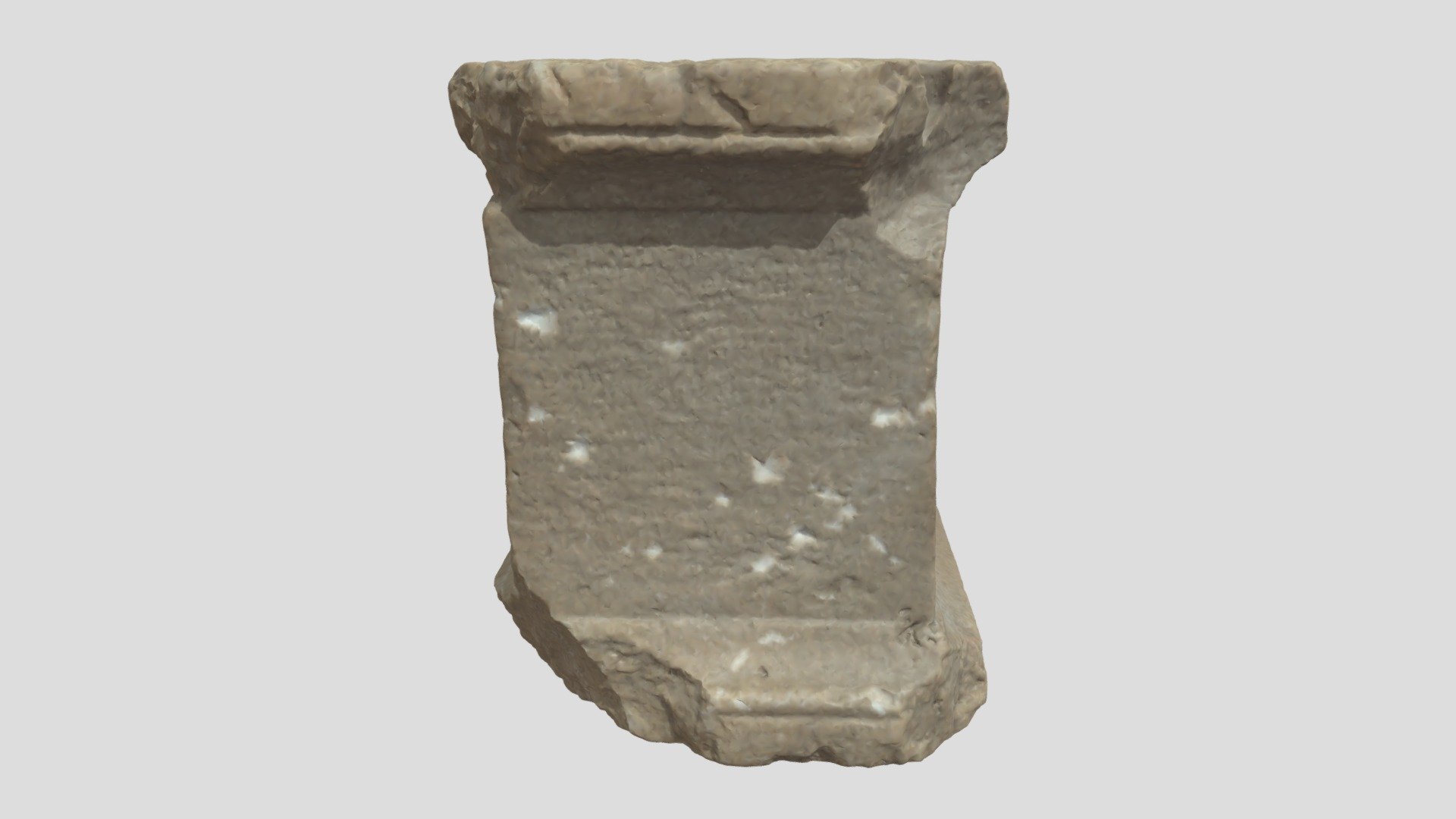 Marble Pedestal - Cosa Excavations C18.001 - Download Free 3D model by ...