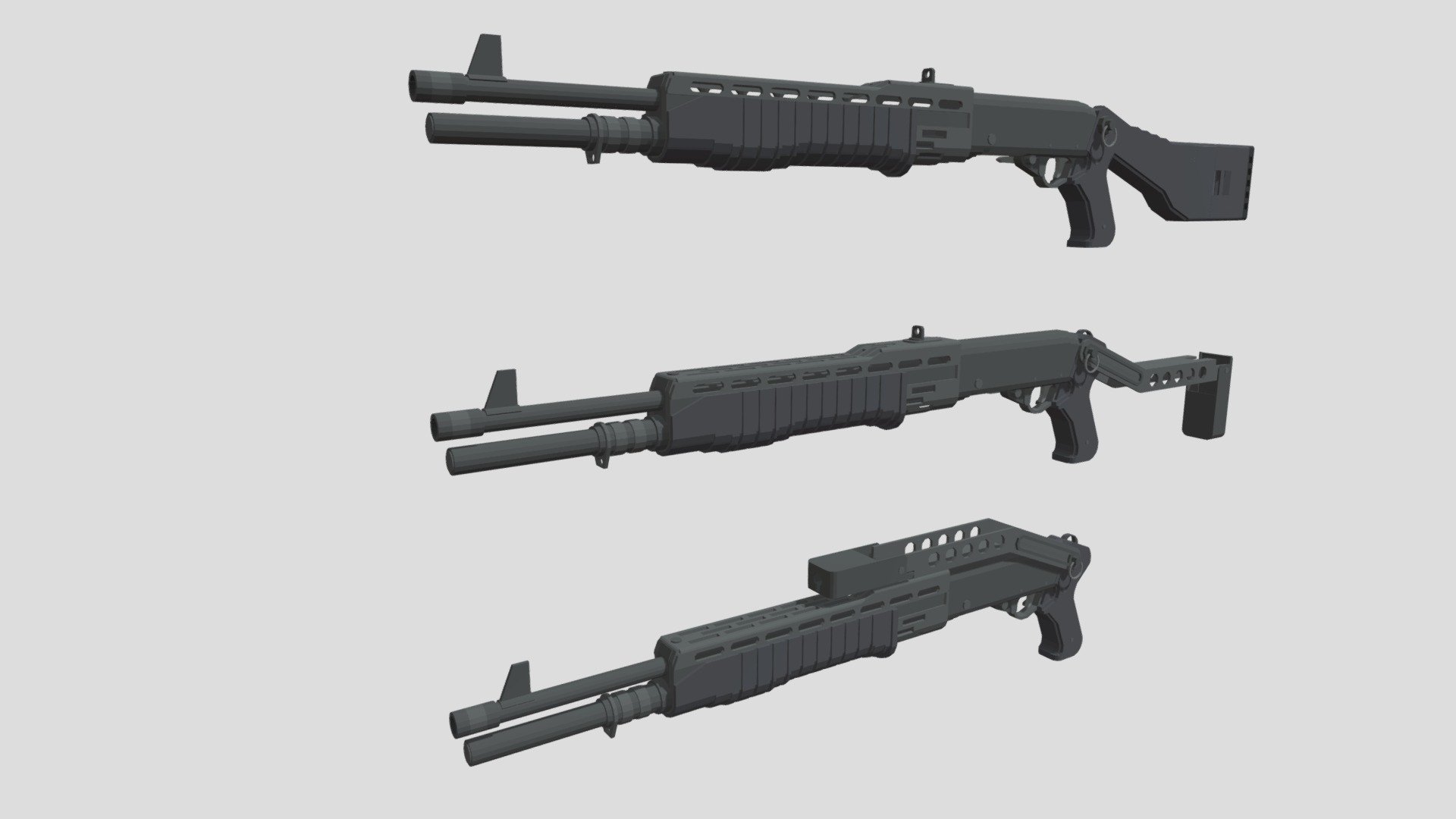 Minecraft: SPAS-12 - 3D model by Darkman_Bree [fbab32b] - Sketchfab