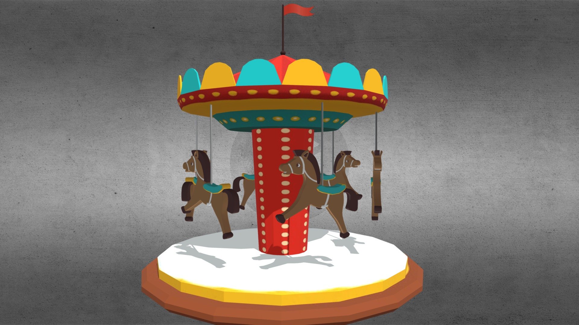 C1 - Carousel 3D - Final - 3D model by alokhirekhan [fbae165] - Sketchfab