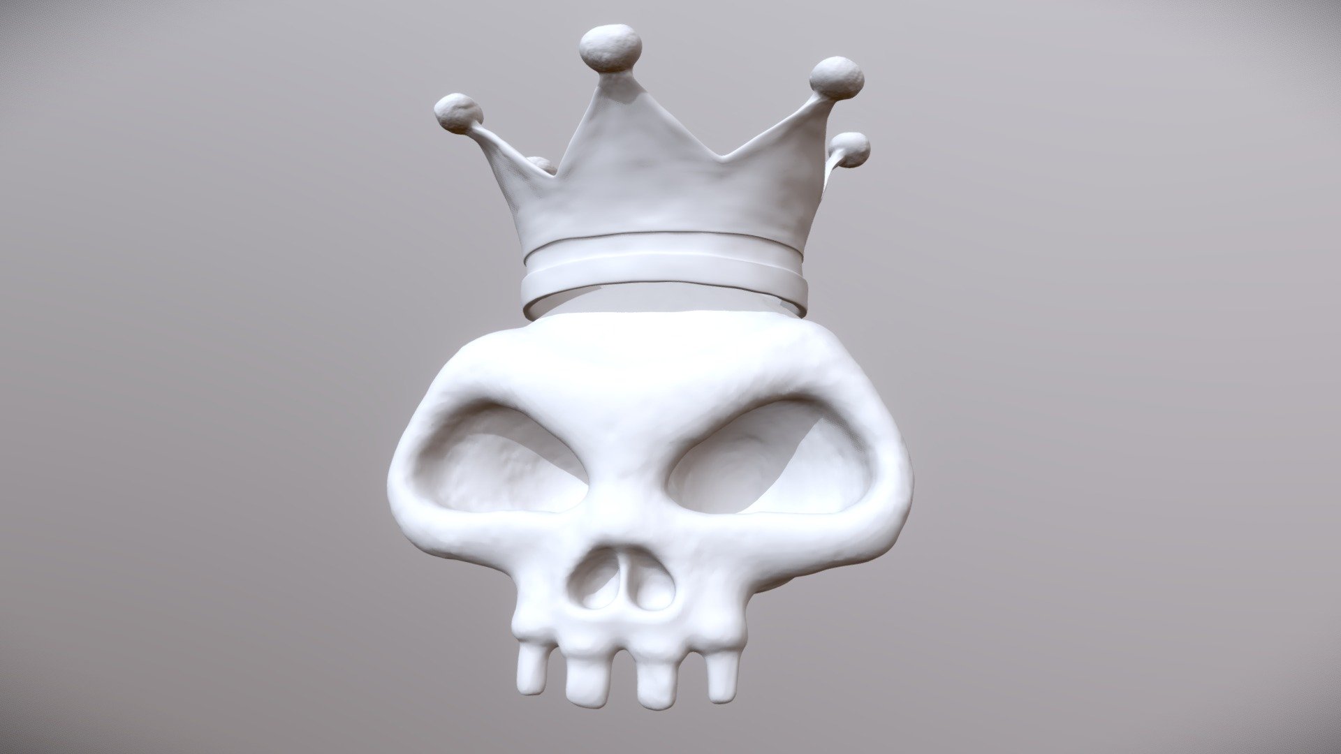 Crowned Skull - 3D model by Henrique Andrade - GeneralOnox ...