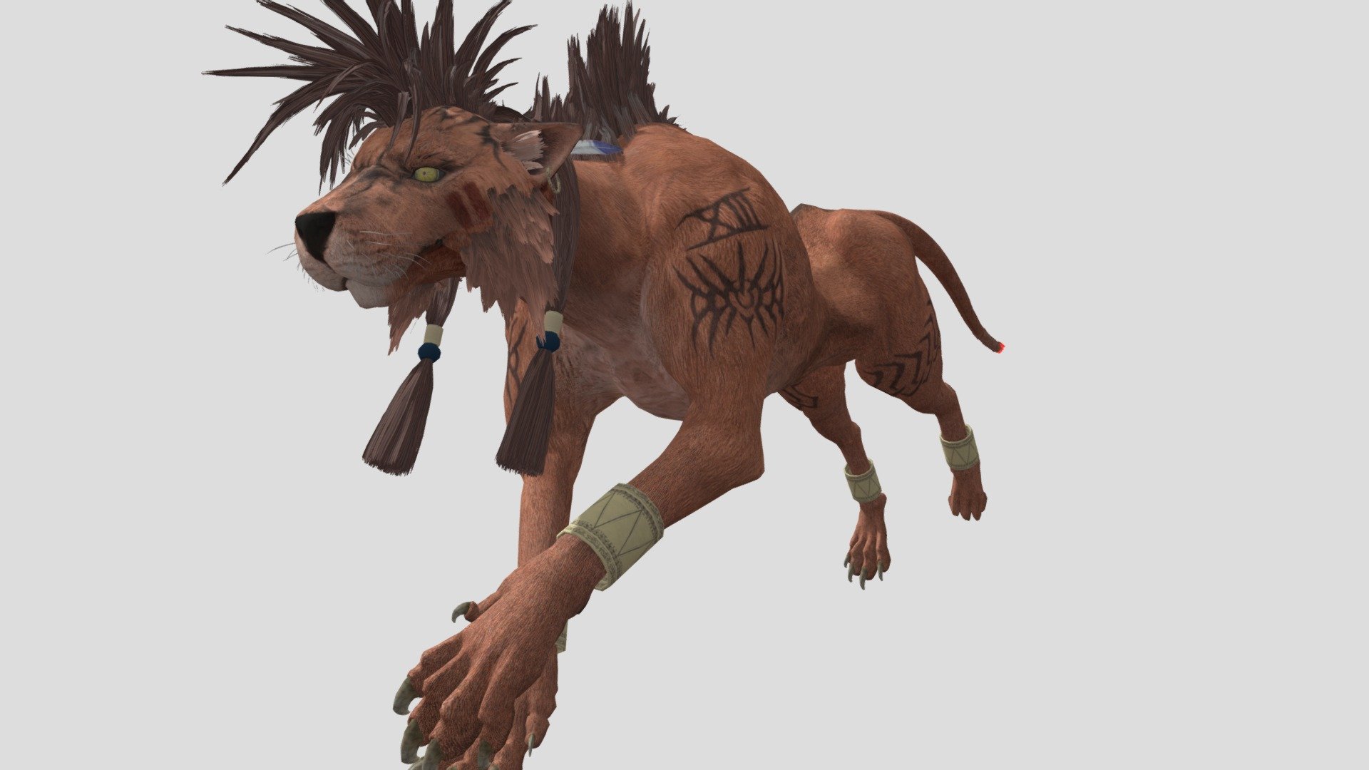 Red XIII - Final Fantasy 7 Remake - Download Free 3D model by ...
