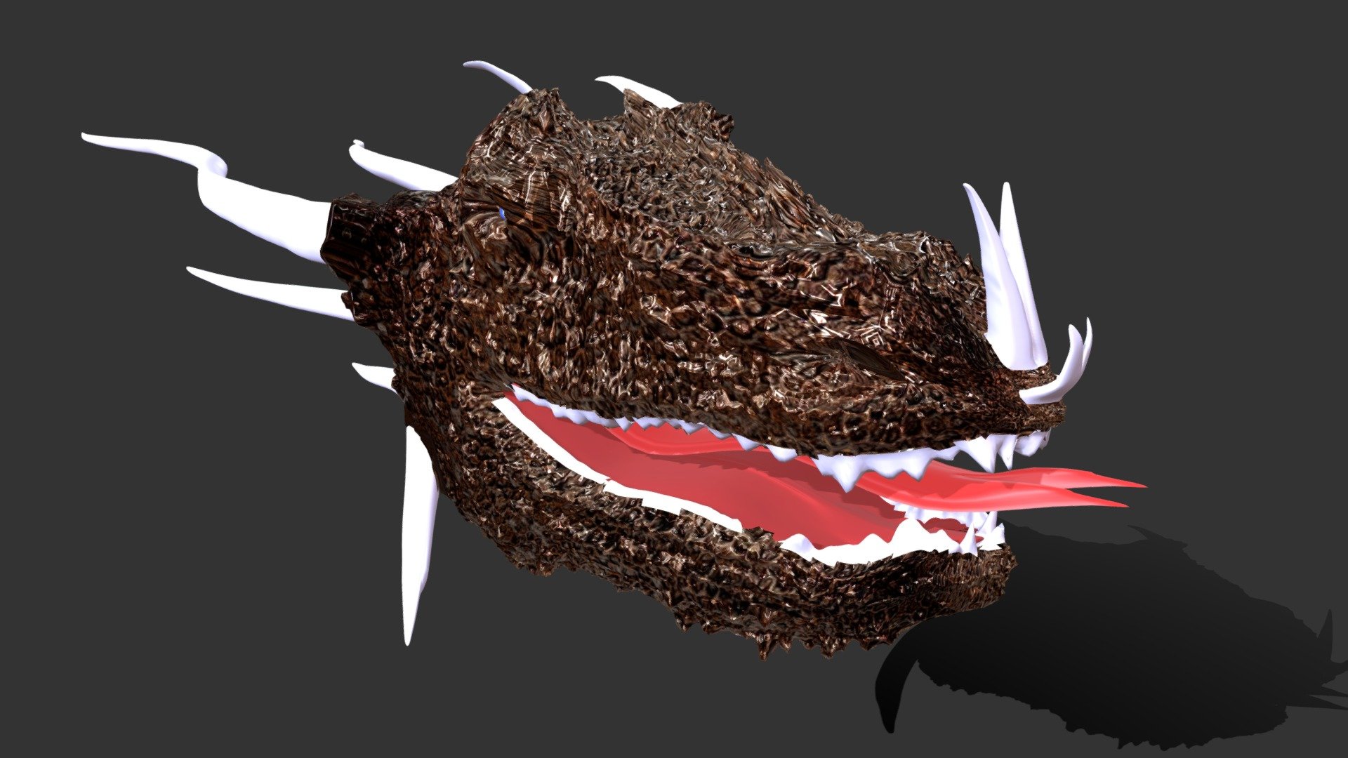 Cabeza de dragón. Dragon head - 3D model by Jorge Javaloyes Nicolás ...
