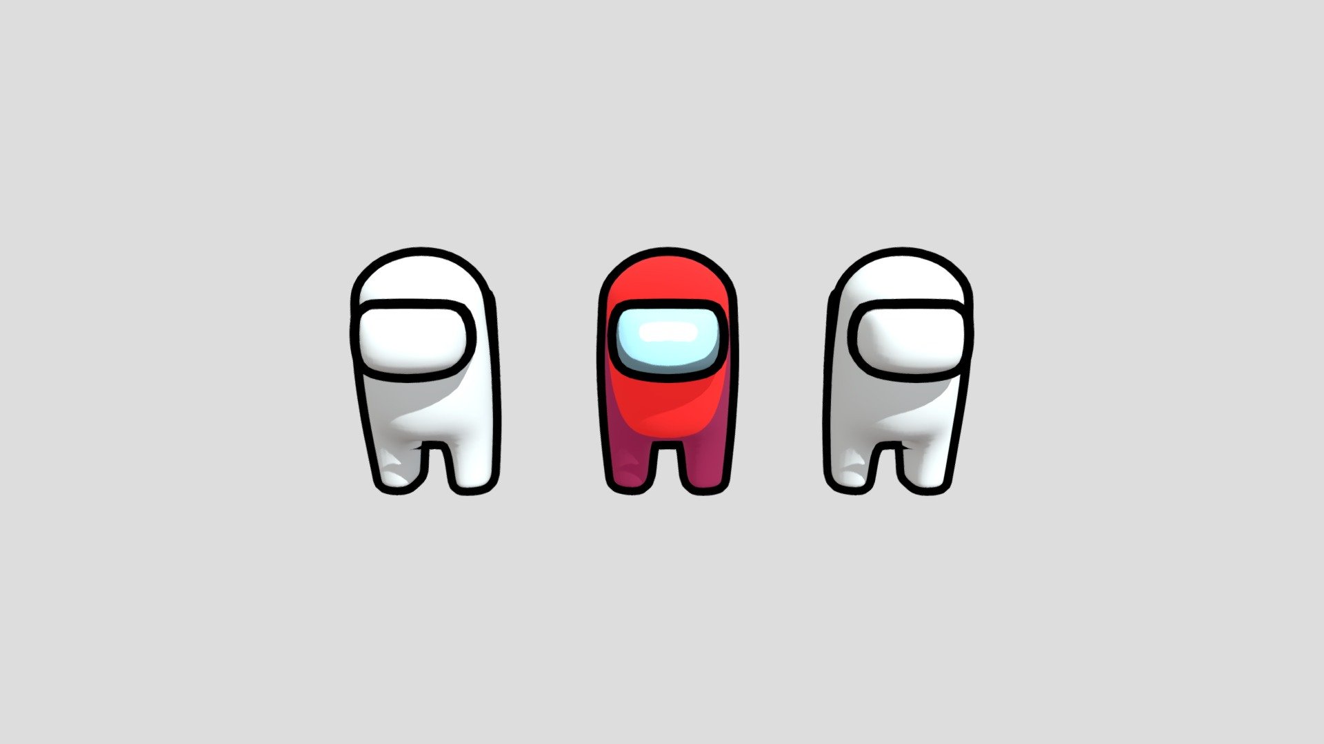 Among Us With Outline - Download Free 3D model by ilias16 [fbb124a ...