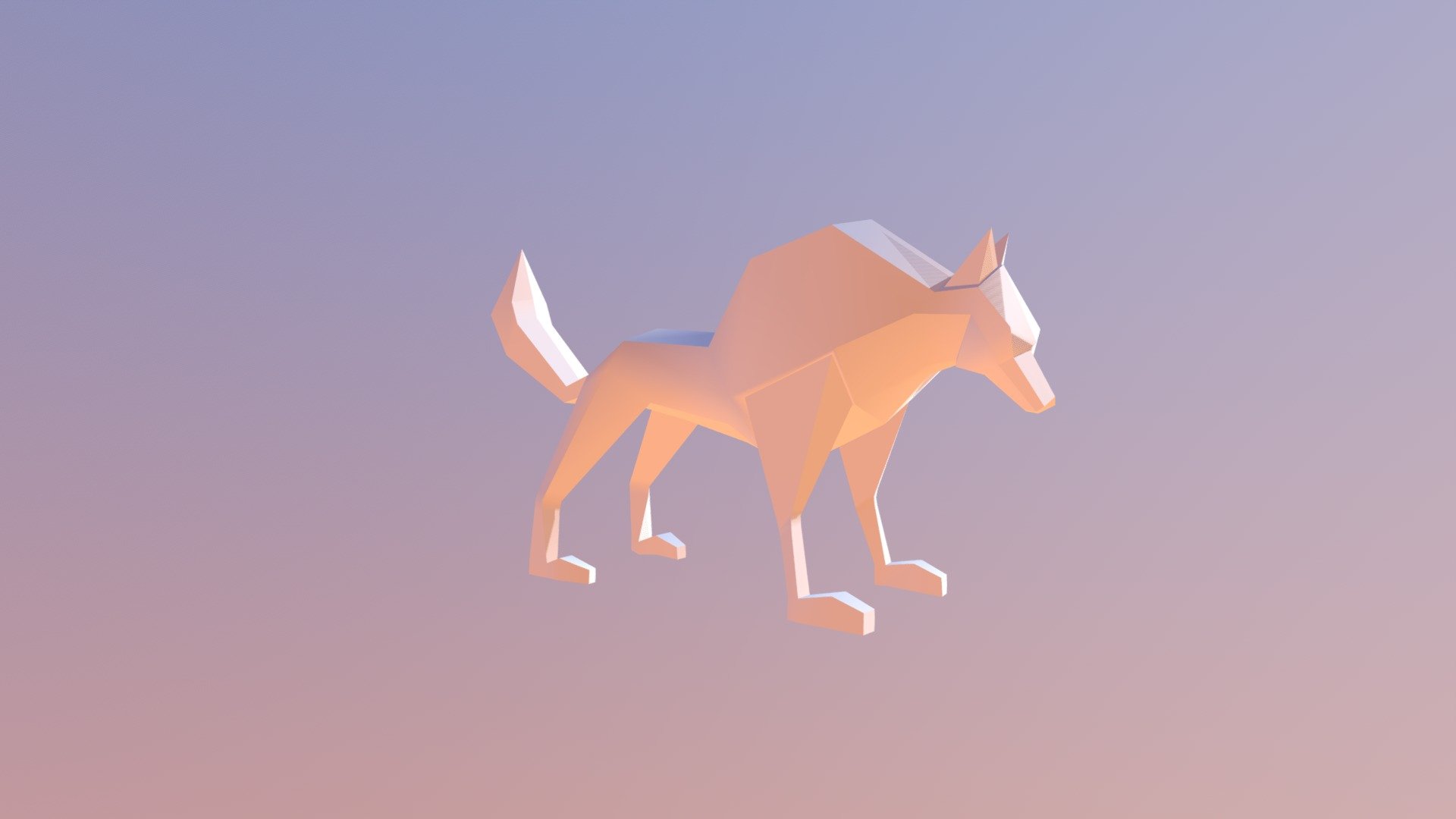 Wolf Lowpoly - 3D model by yimengwang93 [fbb3548] - Sketchfab