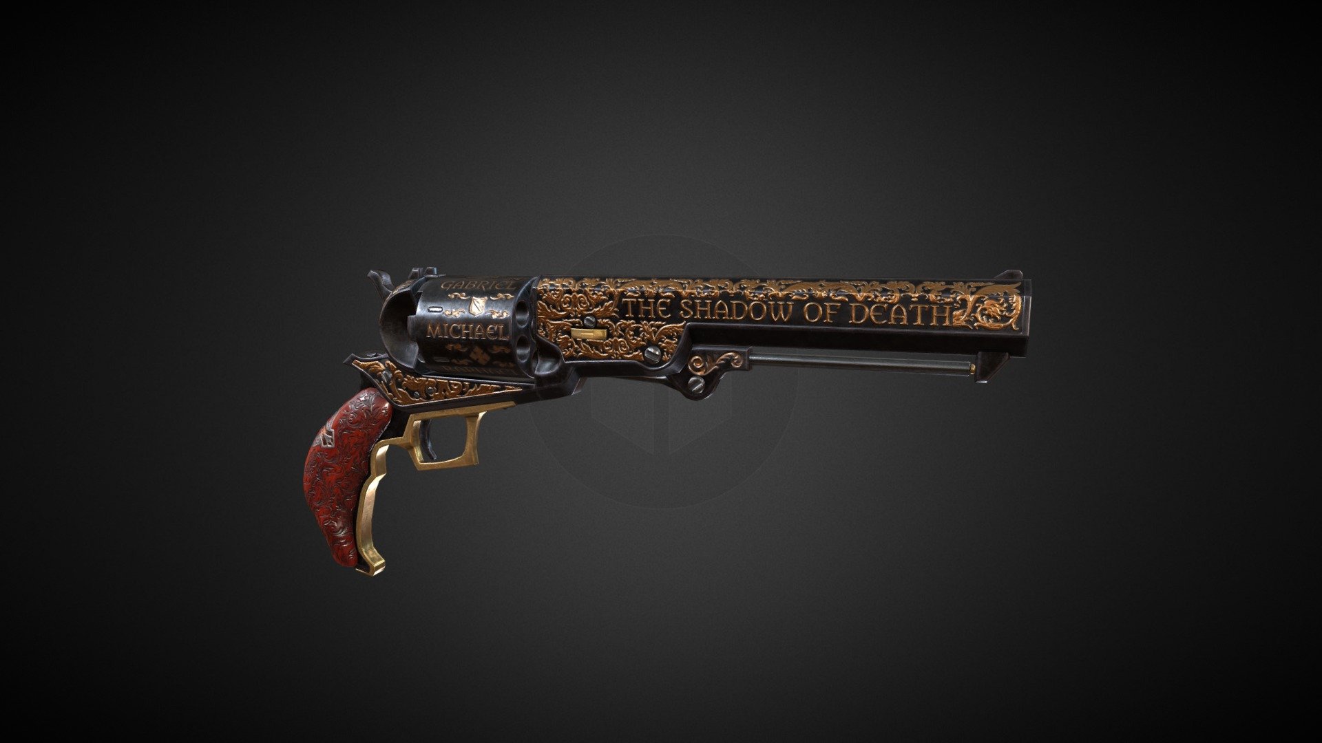 Colt Walker Custom - 3D model by Dmitry Dudnyk (@FlyffyRedFox) [fbb3fc8 ...