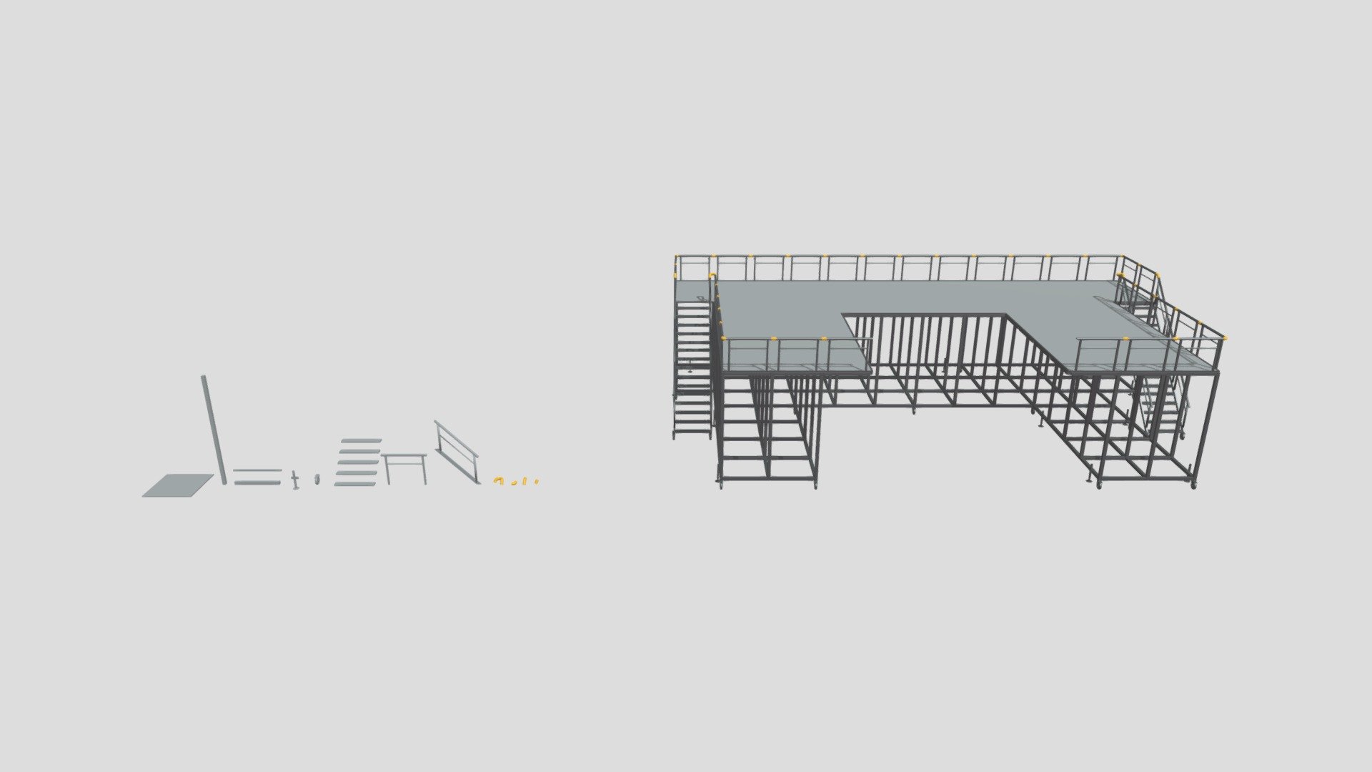 Hangar | Highpoly WIP | Docking station kit - Download Free 3D model by ...