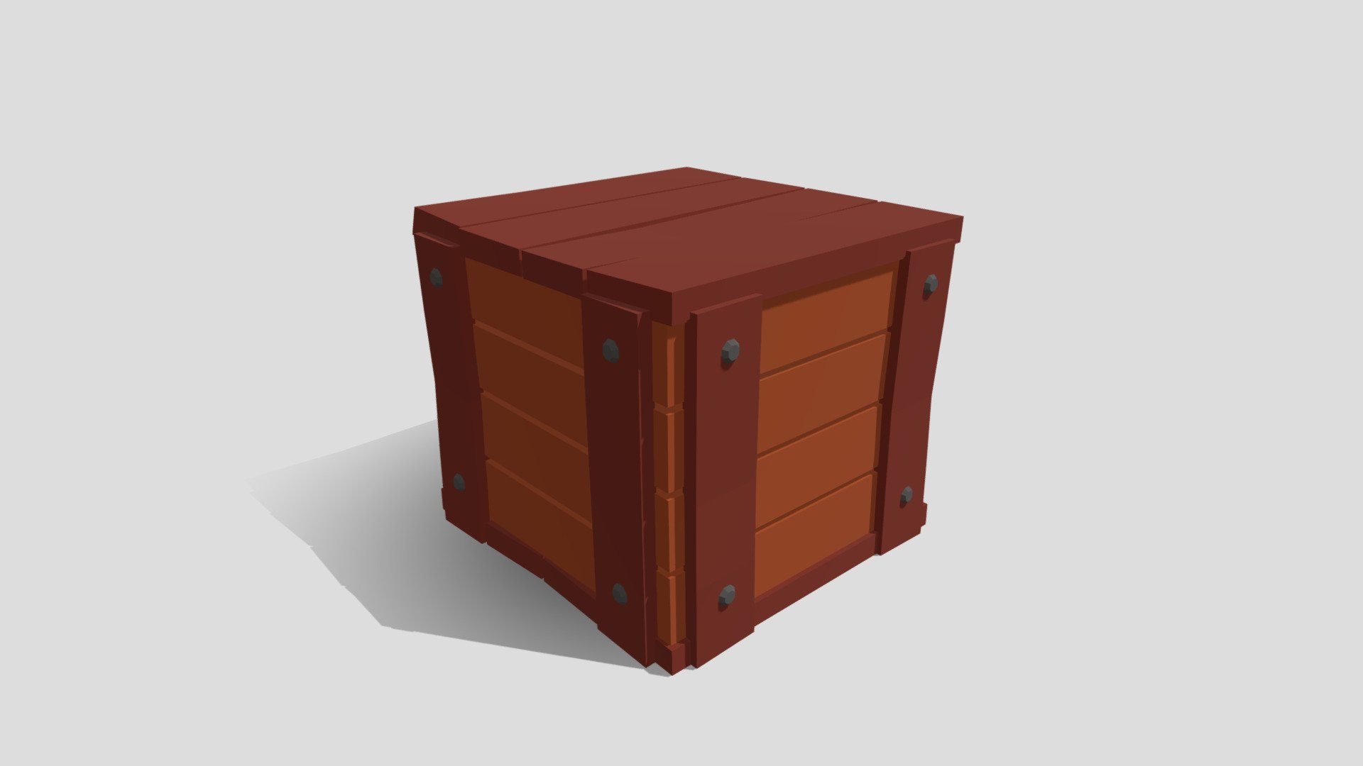 Low poly wood box - Download Free 3D model by assetfactory [fbb67ae ...