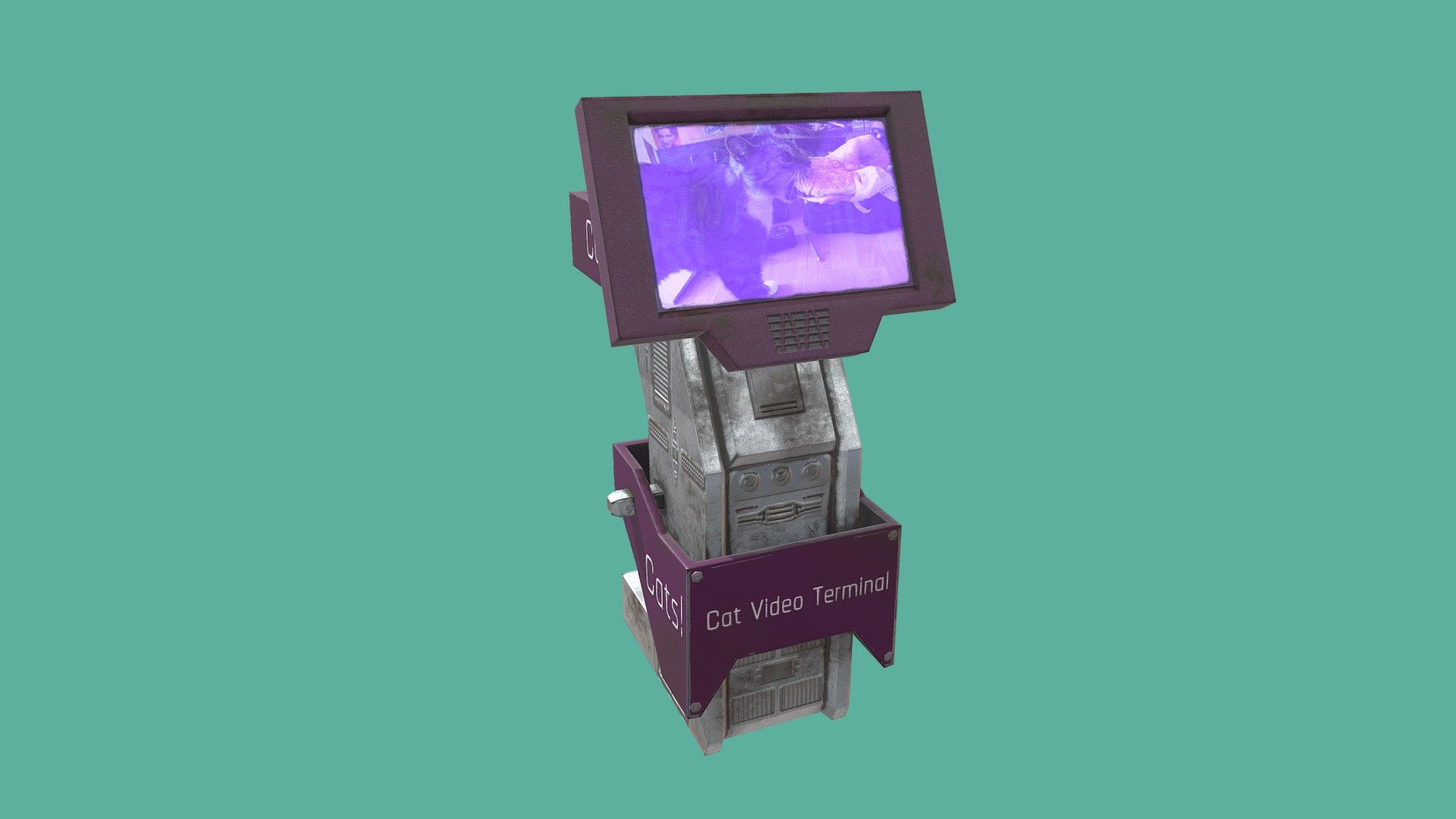 Cat Terminal - Download Free 3D model by KaylaBarnes (@kaylabarnes13 ...