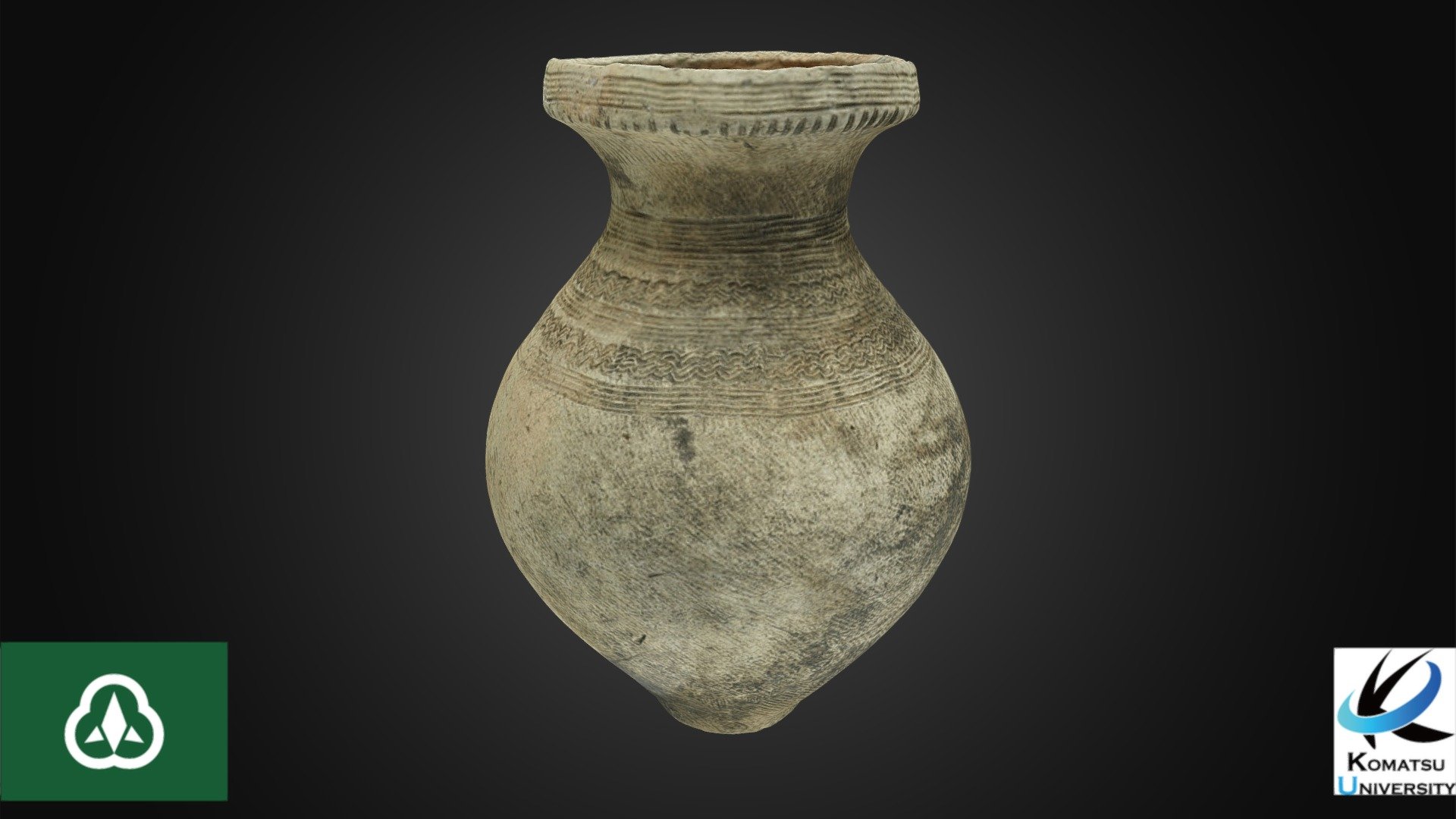 Yayoi Pot: 八日市地方遺跡出土弥生土器（櫛描文壷） - Download Free 3D model by komatsu.ngas ...