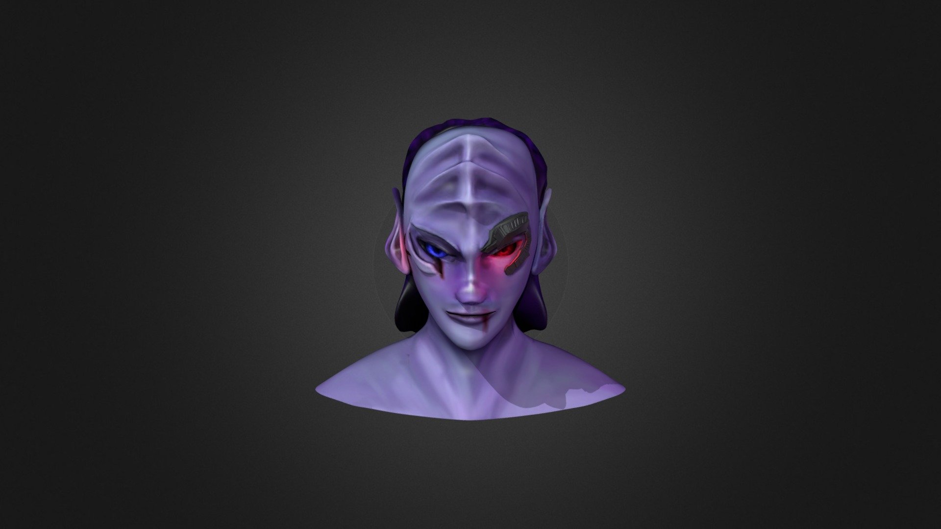 Borg Klingon - Head Sculpt [Mumomation 2022] - Download Free 3D model ...