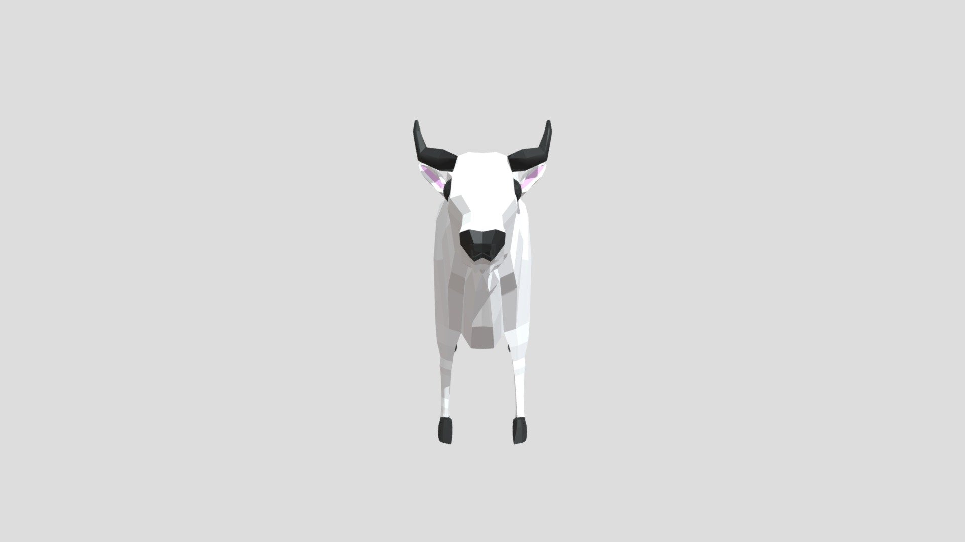 Low Poly Cow - Download Free 3D model by Akinremi [fbbbe2d] - Sketchfab