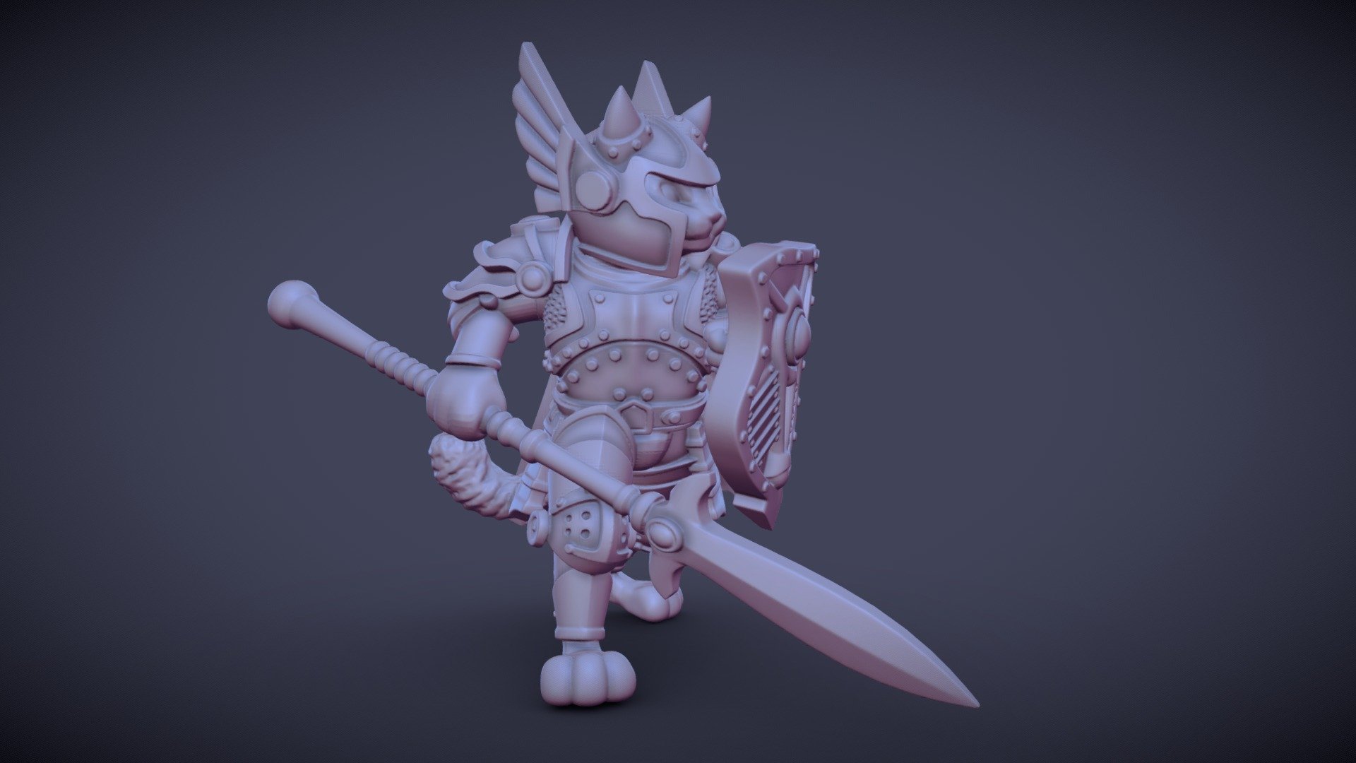 Paladin Cat - Buy Royalty Free 3D model by Rupert Dyn (@rupertoxp ...
