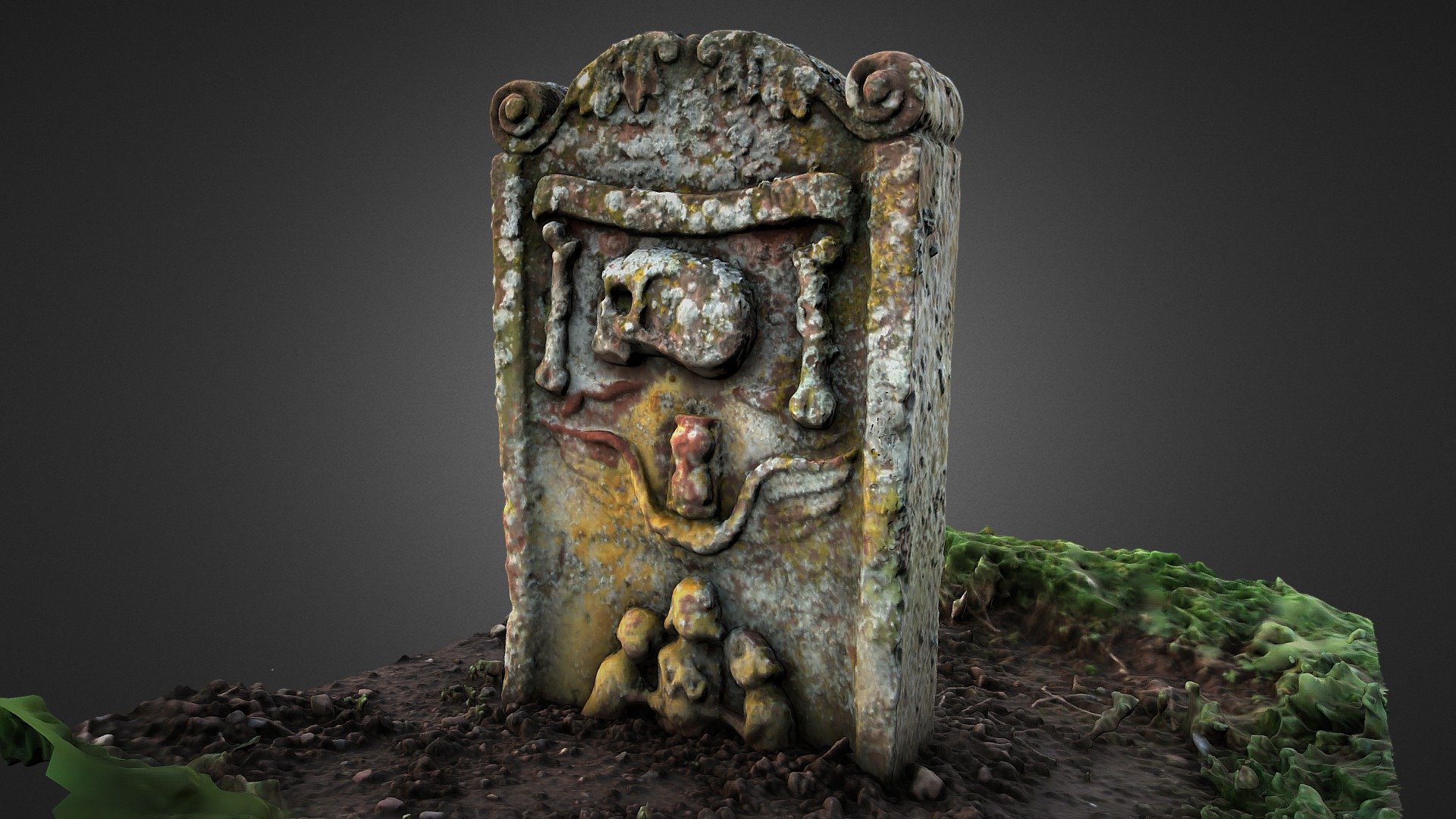 Innerwick Gravestone, East Lothian, Scotland - Download Free 3D model ...