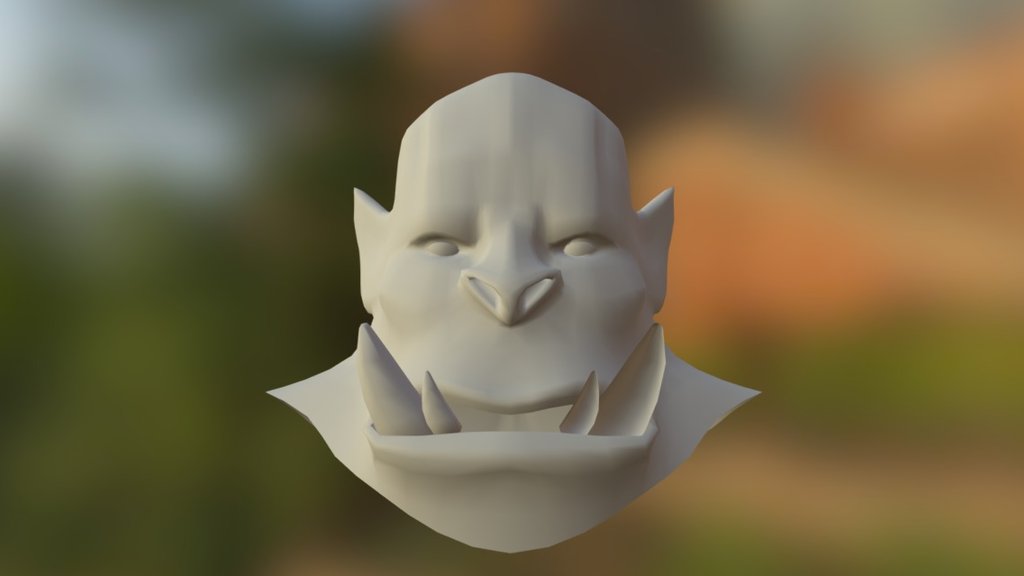 Orc's Head - 3D model by Justin (@silentfox9200) [fbc1489] - Sketchfab
