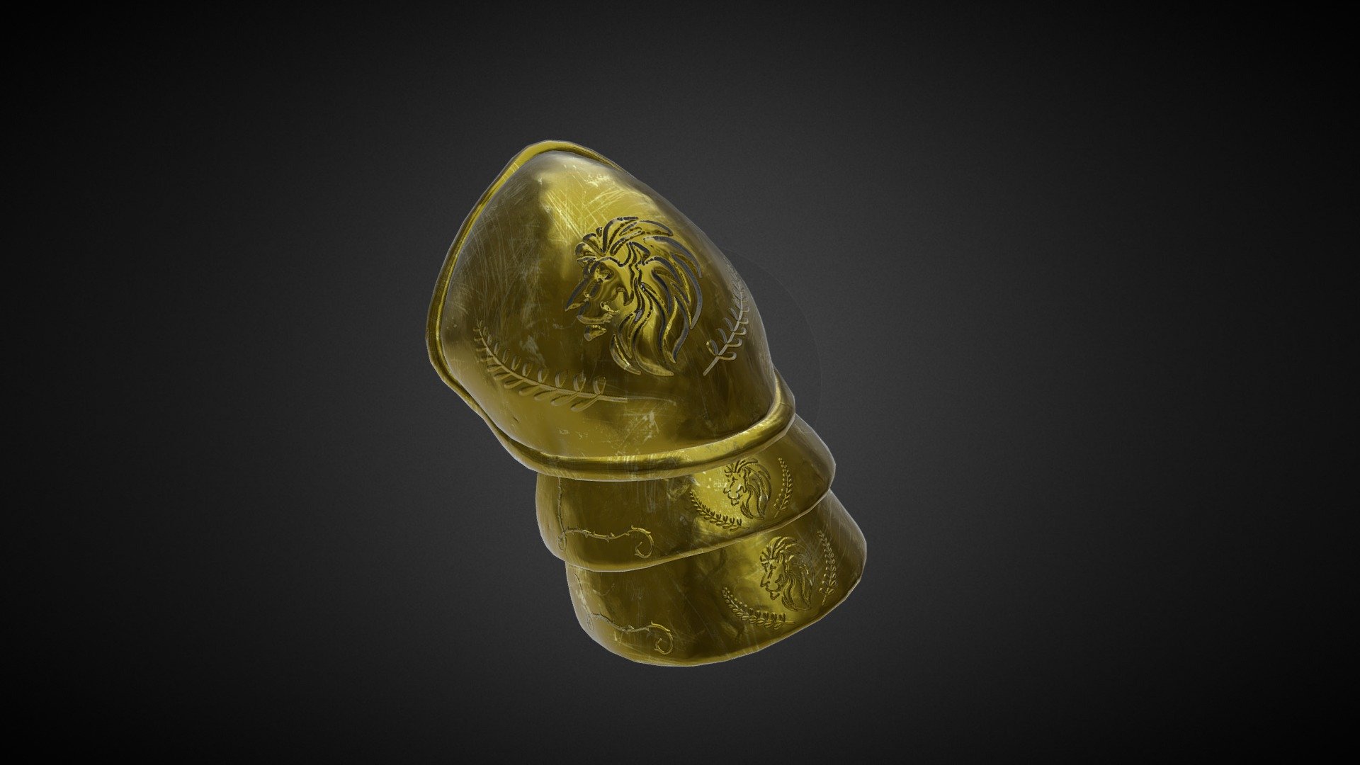 Left Pauldron, Fantasy armor - 3D model by prometheanstudio1 [fbc2234 ...