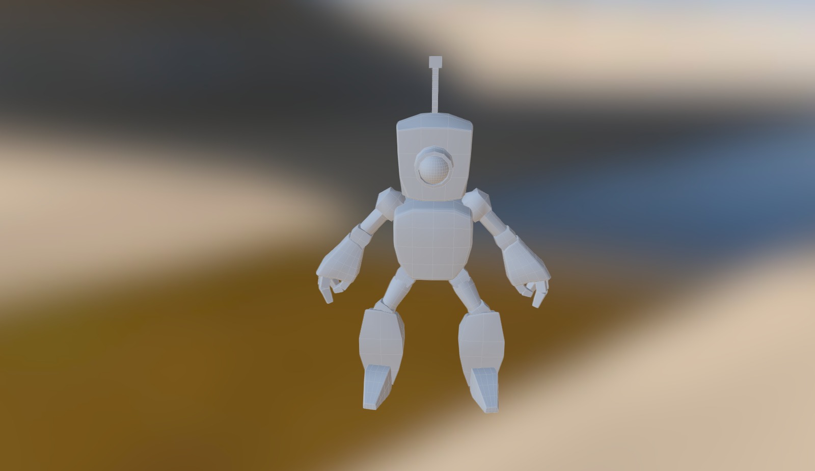 Robotín draft - 3D model by mluna [fbc45b8] - Sketchfab