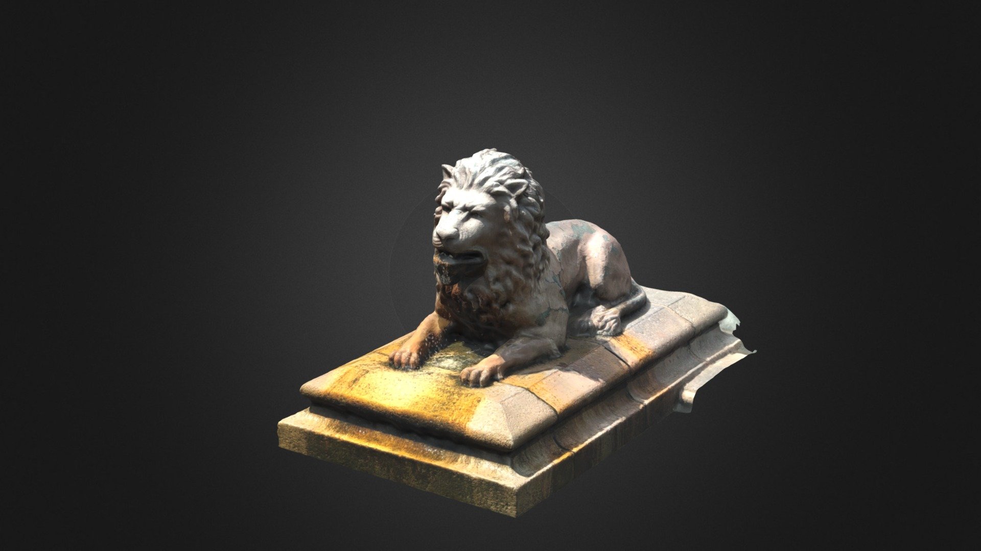 Ponce Lion Sitting Photoscan - 3D model by sergisketch [fbc617a ...