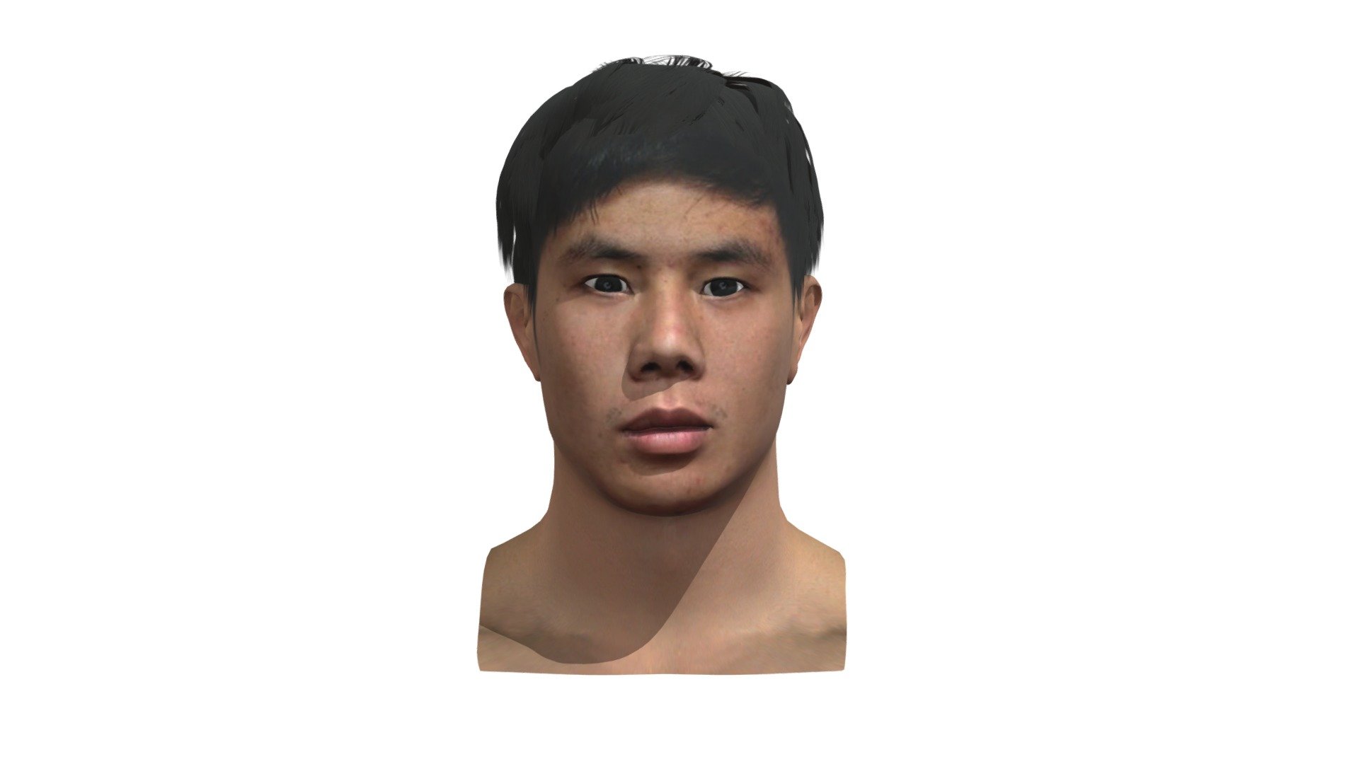 Man head - 3D model by 3dcg2020 [fbcdb90] - Sketchfab