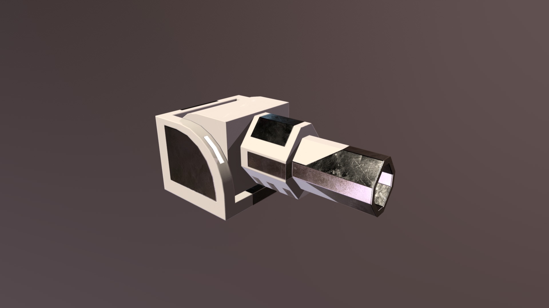 Mounted Gun (Space Gun) - Download Free 3D model by marshallbelles ...