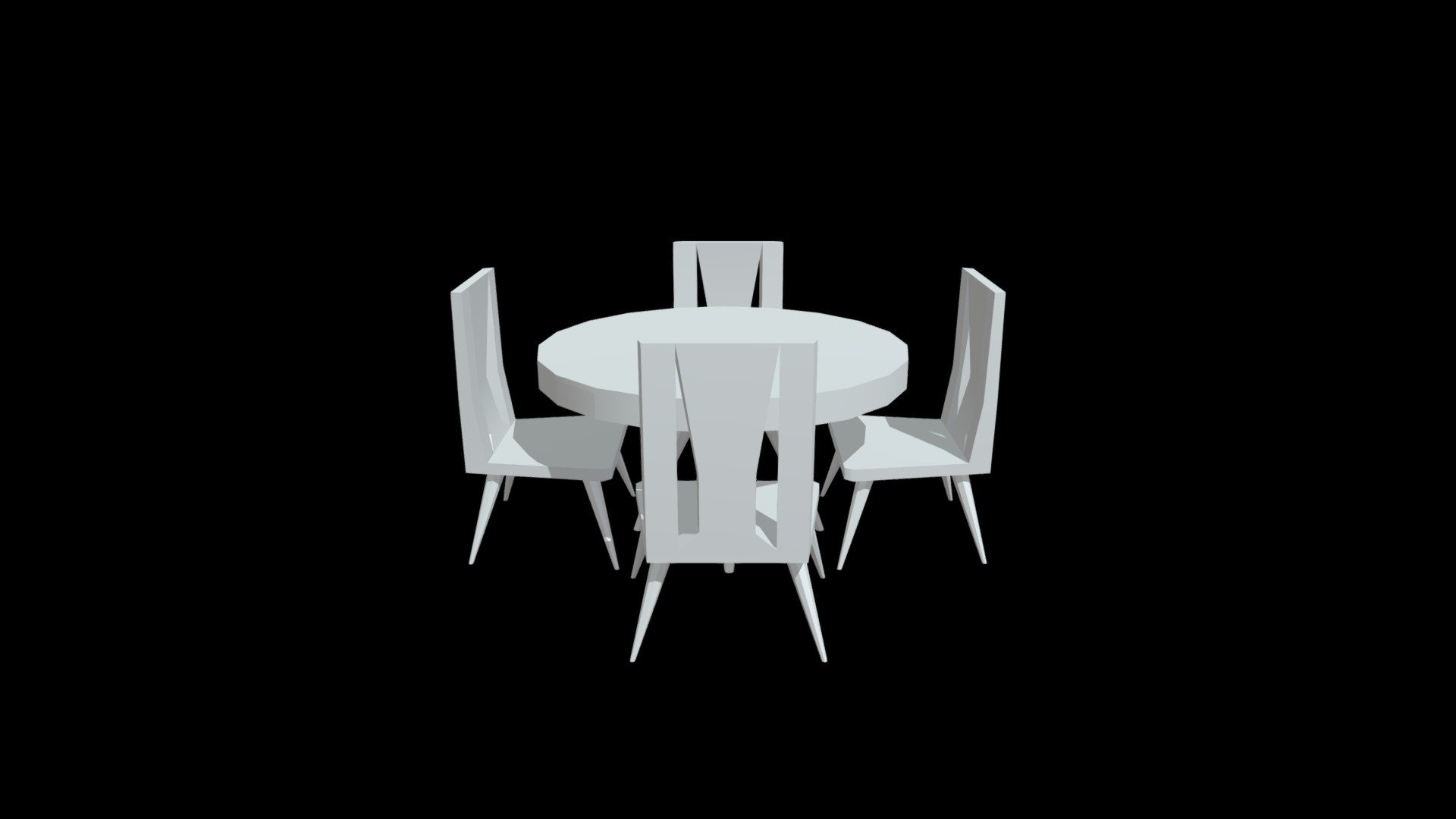 Table Set - Download Free 3D model by Michelle.Q [fbd0012] - Sketchfab