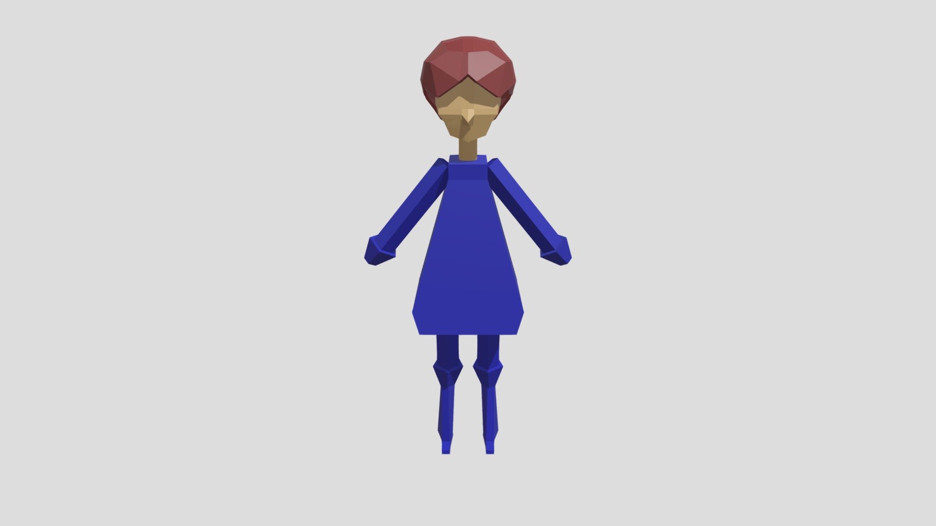 Low Poly Girl by Ismael Montanez - 3D model by imontanez [fbd10ed ...
