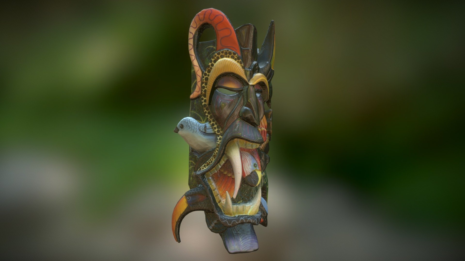 Oogabooga Mask - 3D model by harding [fbd1ad1] - Sketchfab