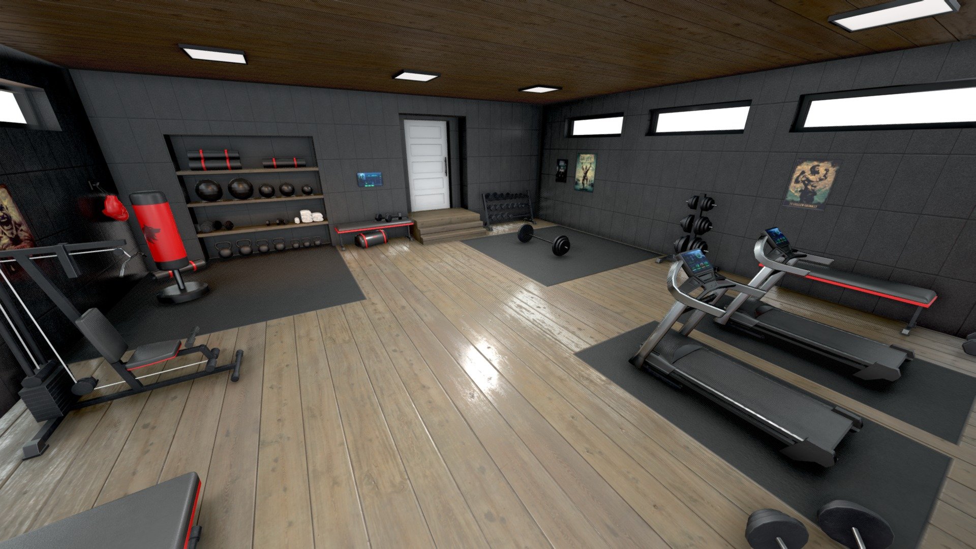 Gym - Buy Royalty Free 3D model by Janis Zeps (@Zeps3D) [fbd1baf ...