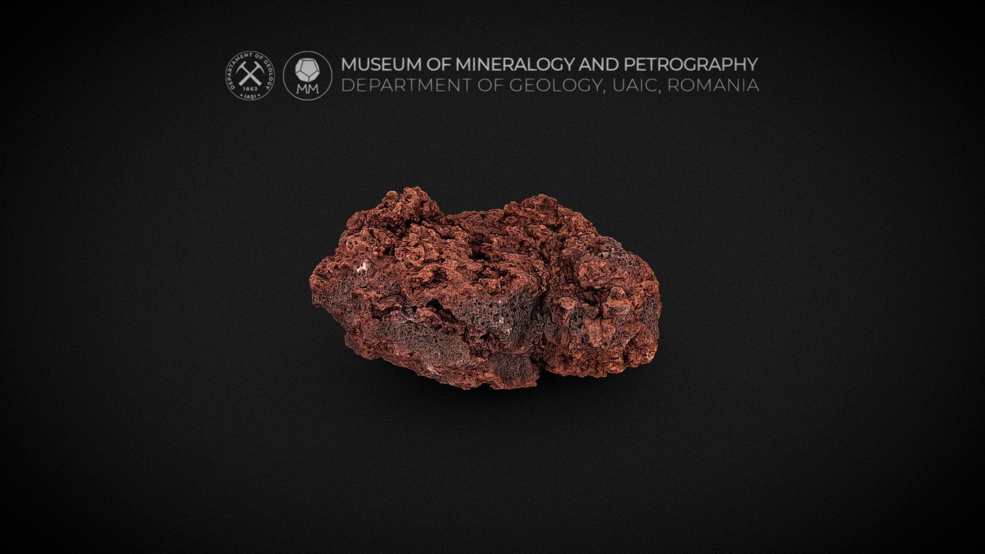 Vesicular basaltic Scoria (igneous rock) - 3D model by Museum of ...